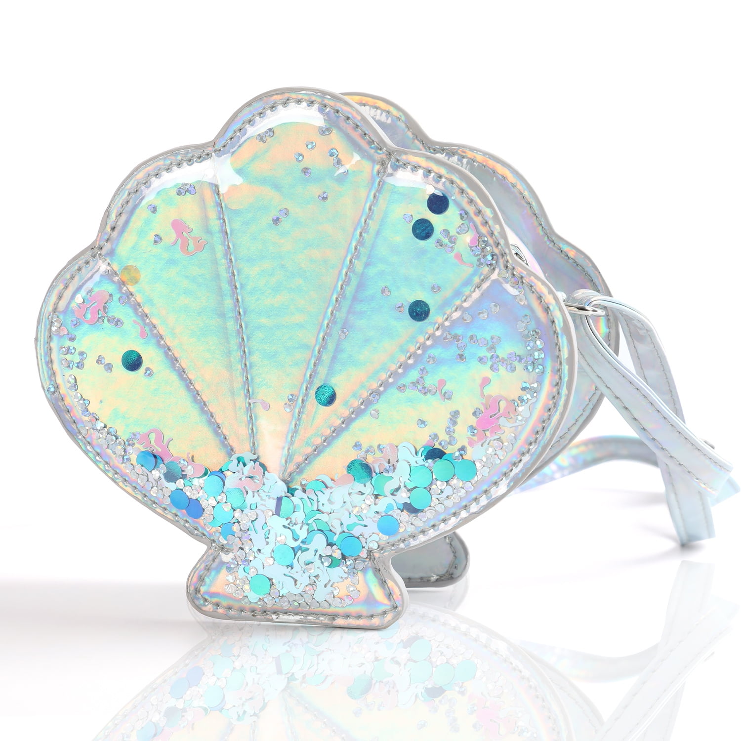 Little Girls Purse, Kids Glitter Shell Purse, Cute Crossbody Bag with ...