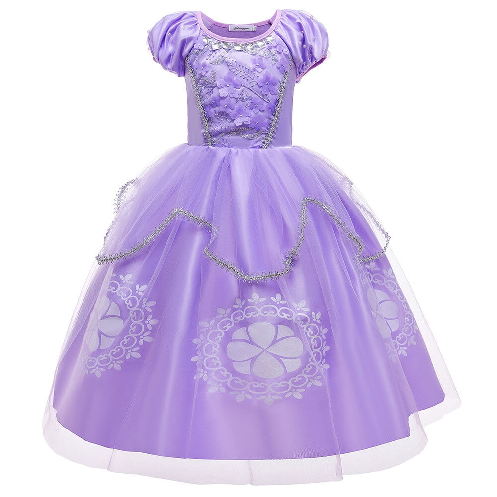 Little Girls Sofia Princess Costume Birthday Christmas Party Halloween ...