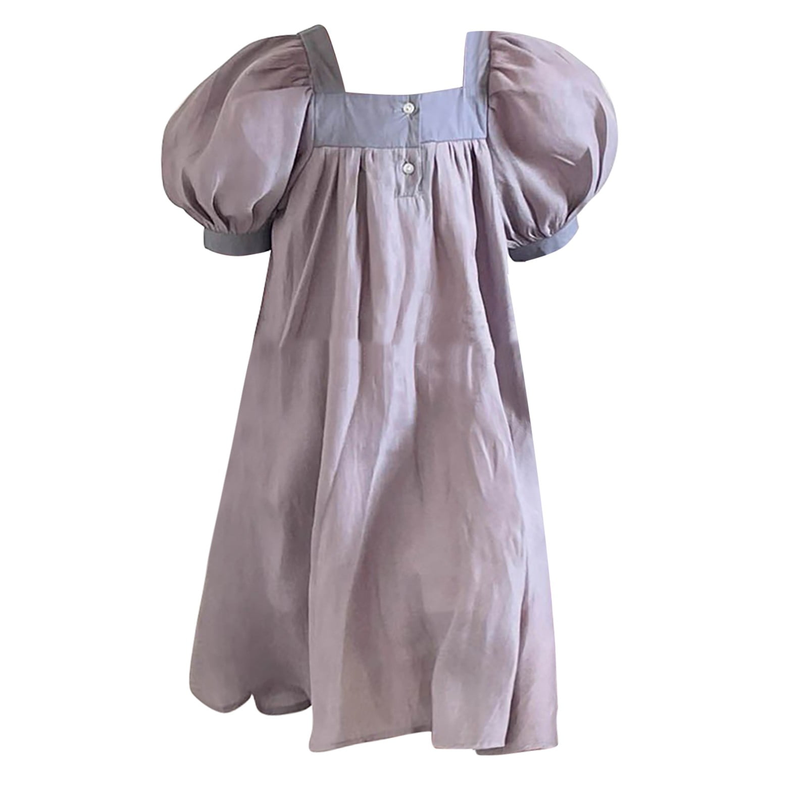 Little Girls Summer Dresses Baby Girl Puff Sleeve Princess Casual Dress ...