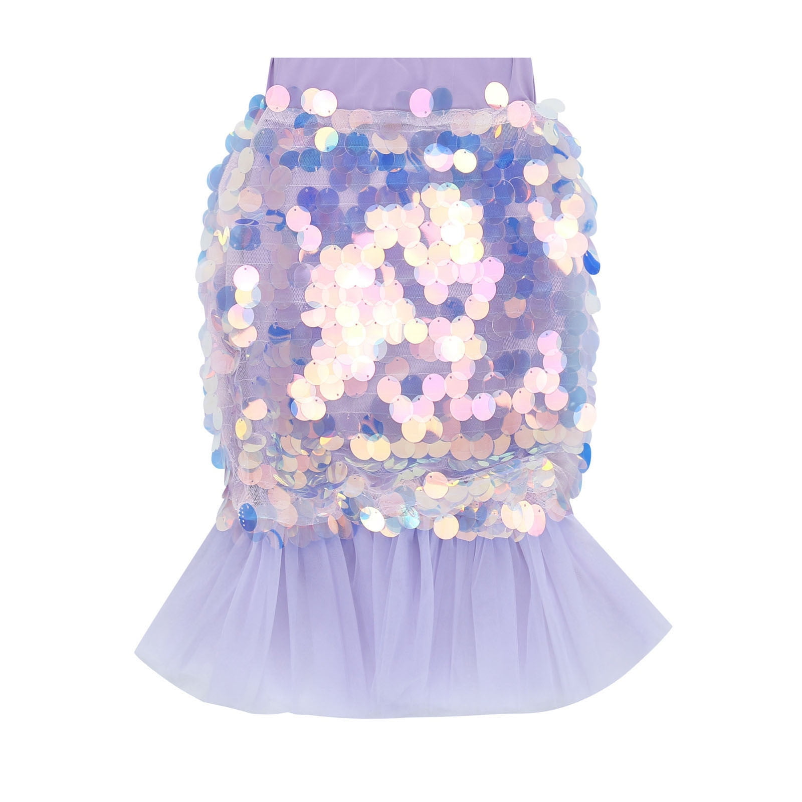 Little Girls Summer Dresses Girl Sequin Fish Scale With Pleated Skirt ...