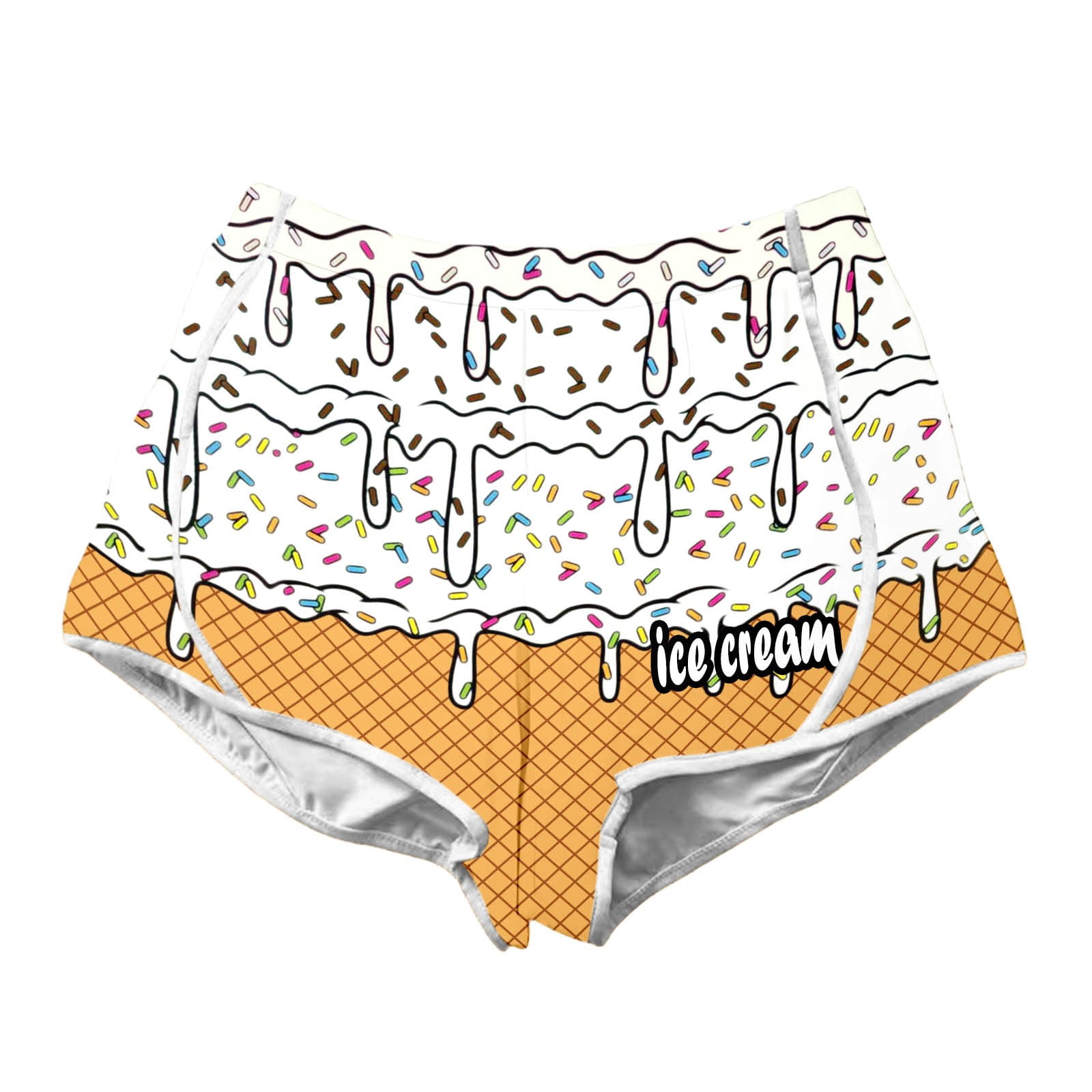 Little Girls Summer Shorts Kids 3D Print Elastic Waist Casual Vacation ...