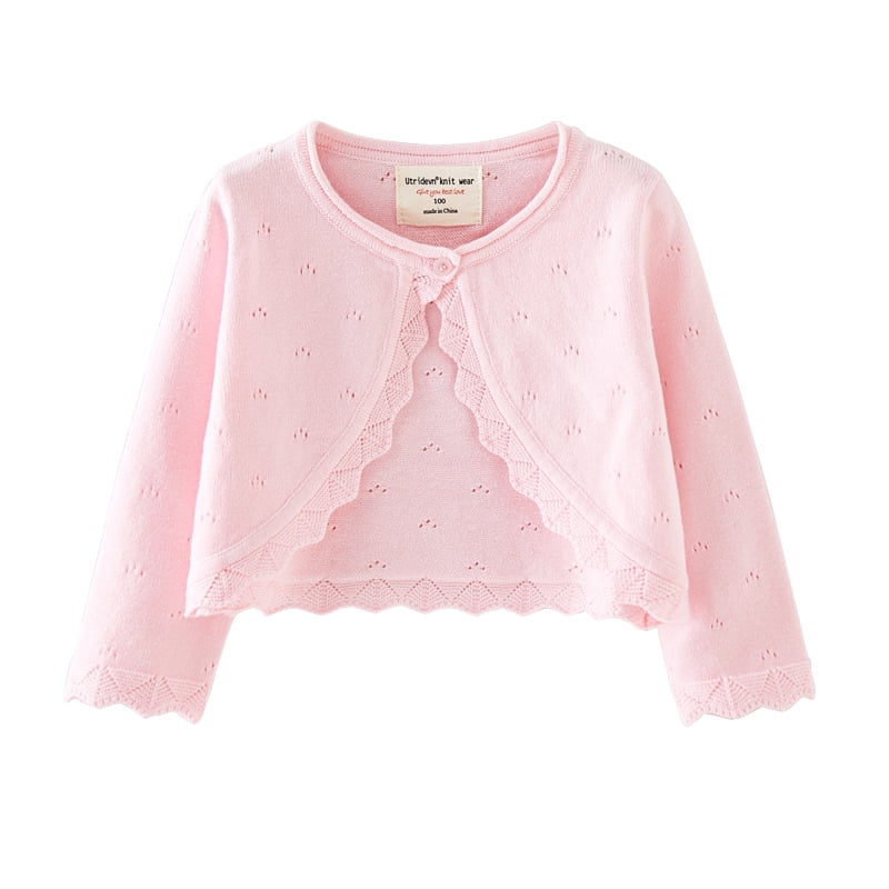 Little Girls Sweater Shrug Knit Cardigan Bolero Coat Kids Girl Long ...