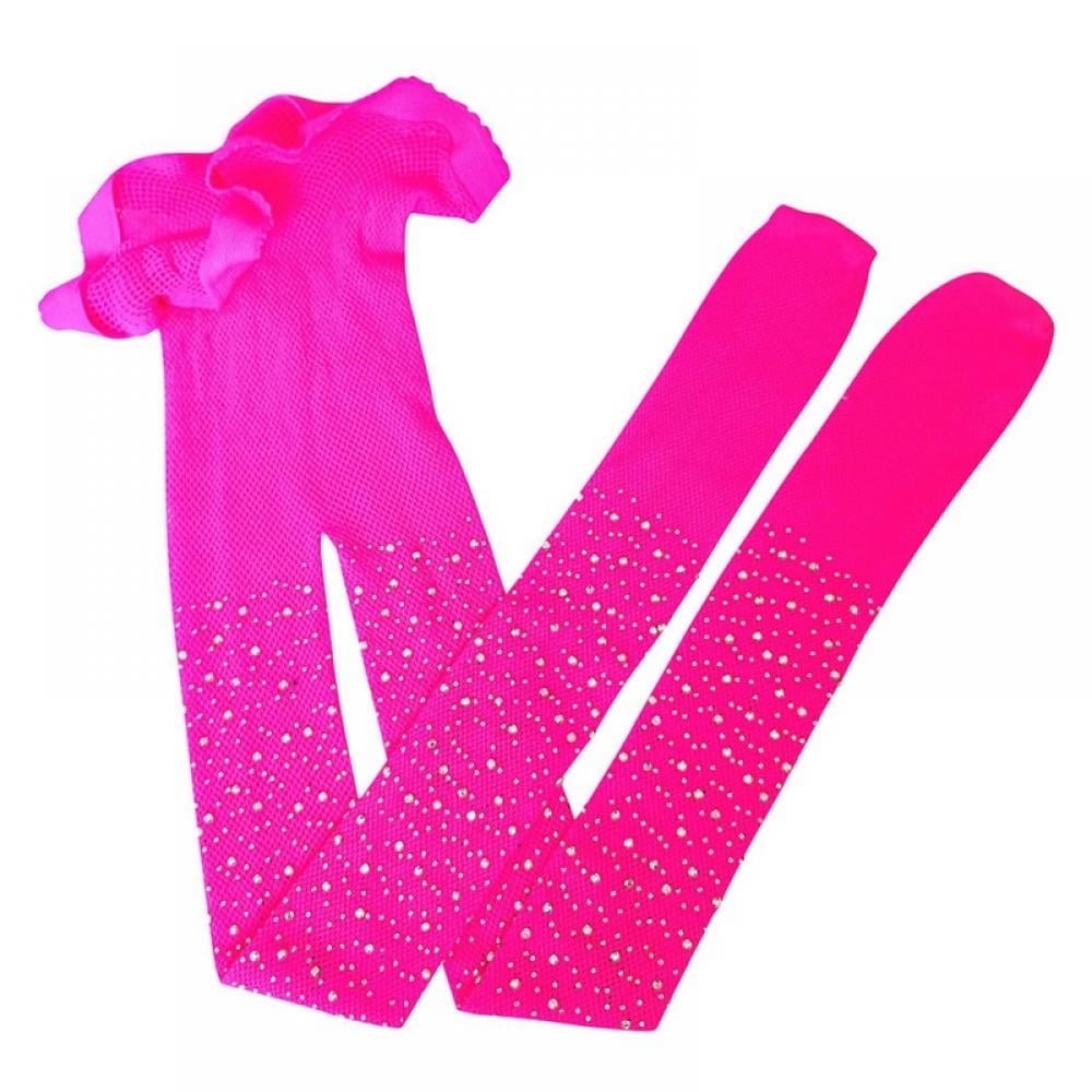 Fashion Girls Children Kids Mesh Fishnet Pattern Pantyhose Rhinestone ...