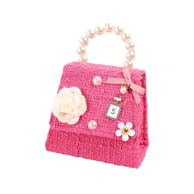 Little Girls Toddler Crossbody Purse, Kids Purse Mini Cute Pearl ...