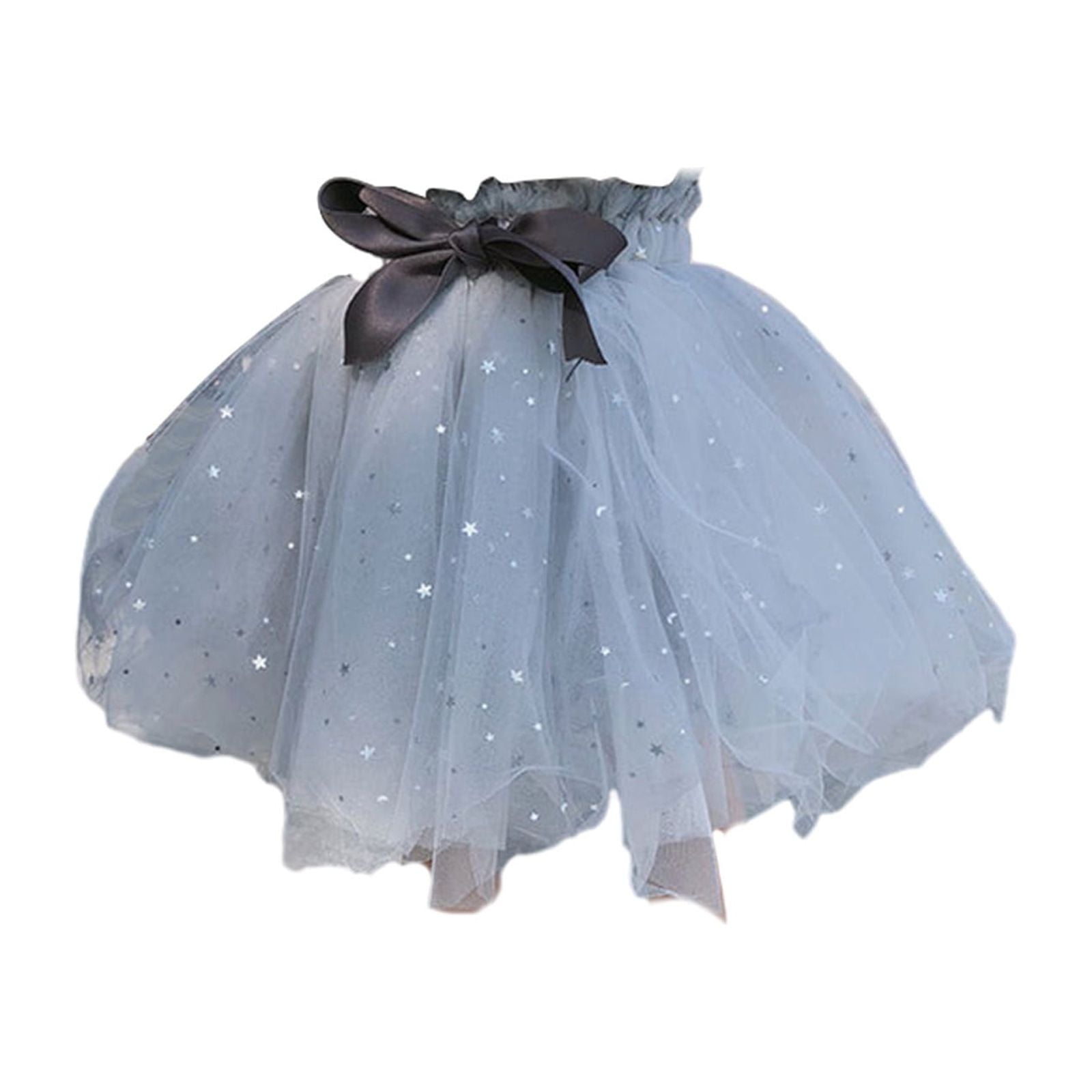 Little Girls Tulle Skirt Bow Elastic Short Dress Summer Lightweight ...