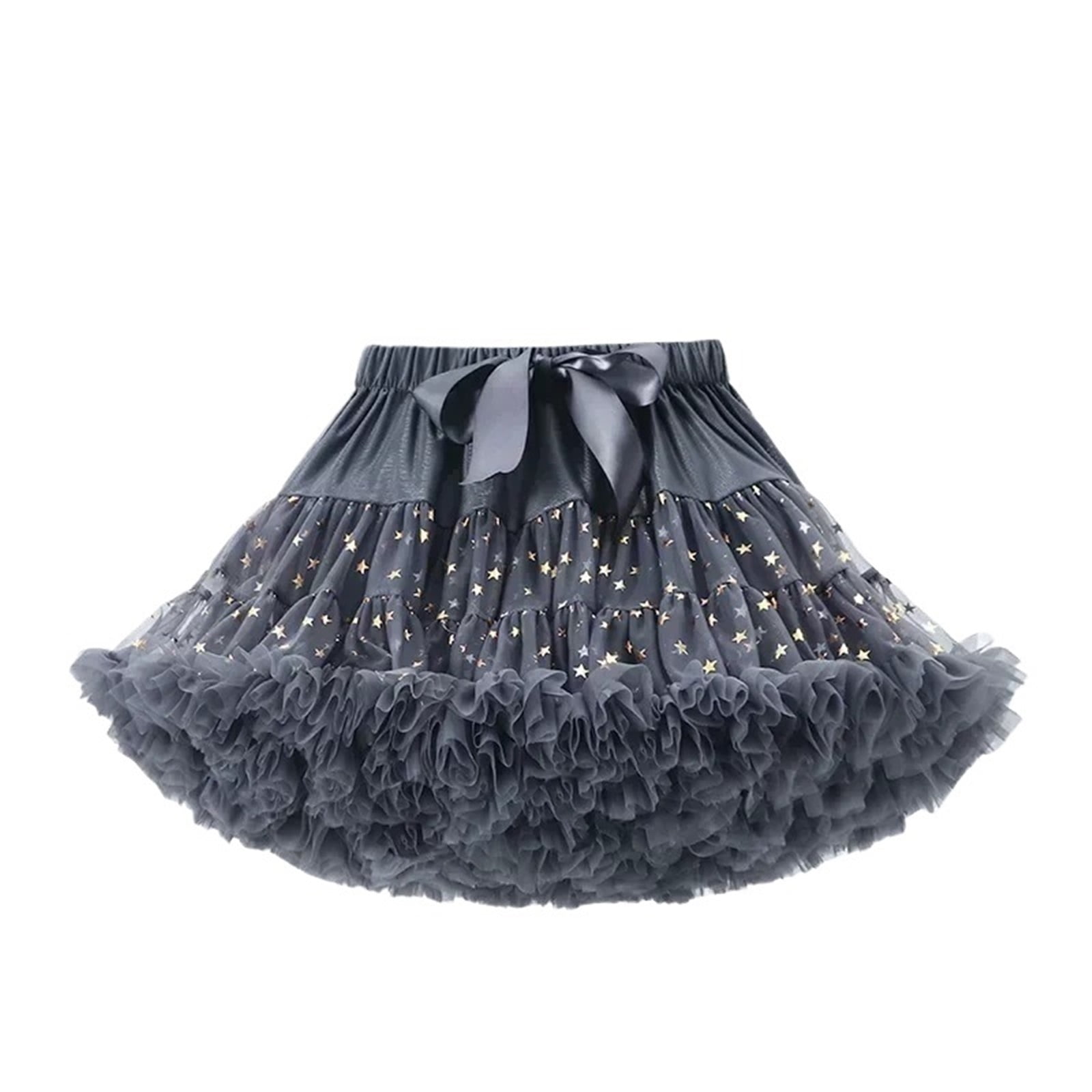 Little Girls Tutu Skirts Fluffy Tulle Princess Ball Gown Pettiskirt ...