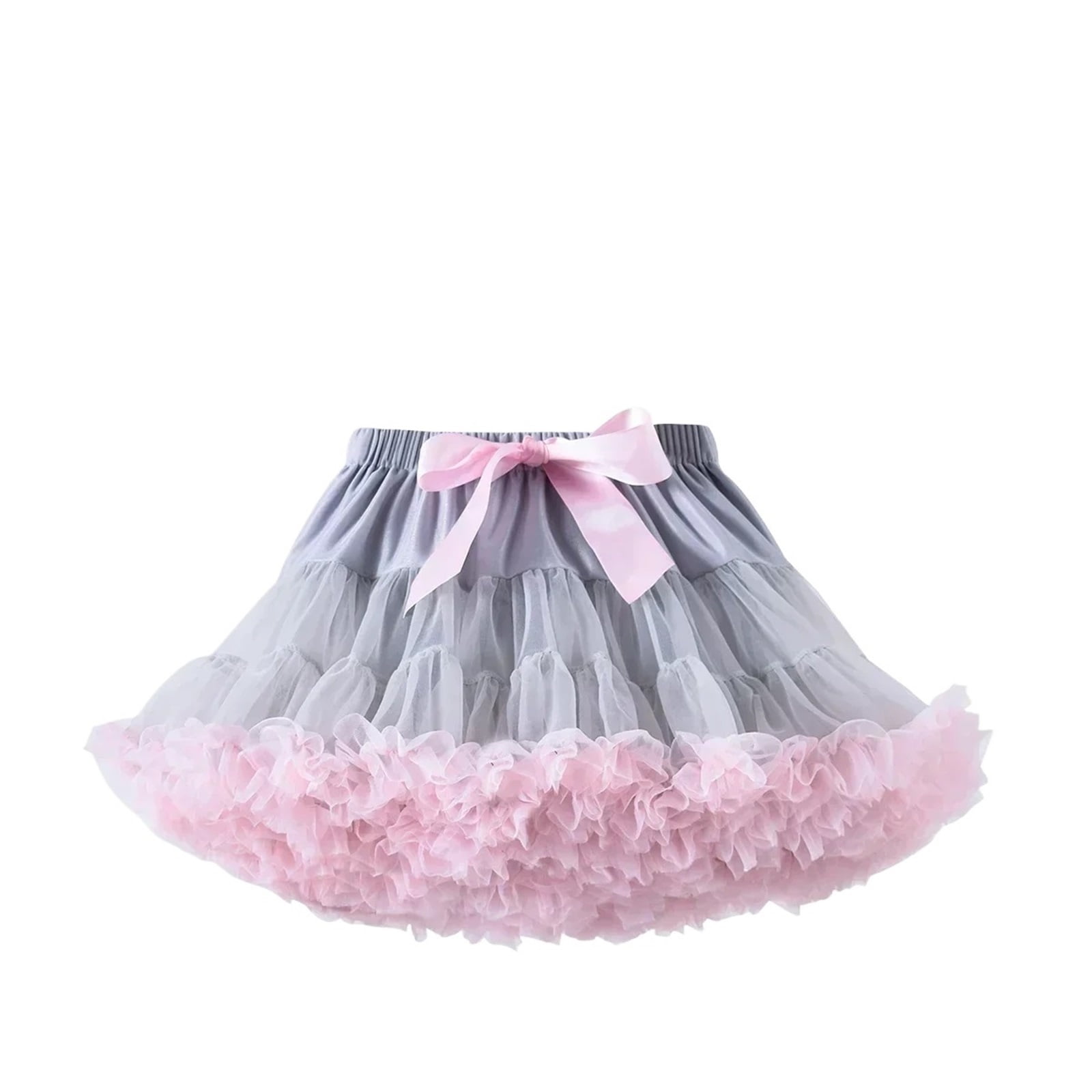 Little Girls Tutu Skirts Fluffy Tulle Princess Ball Gown Pettiskirt ...