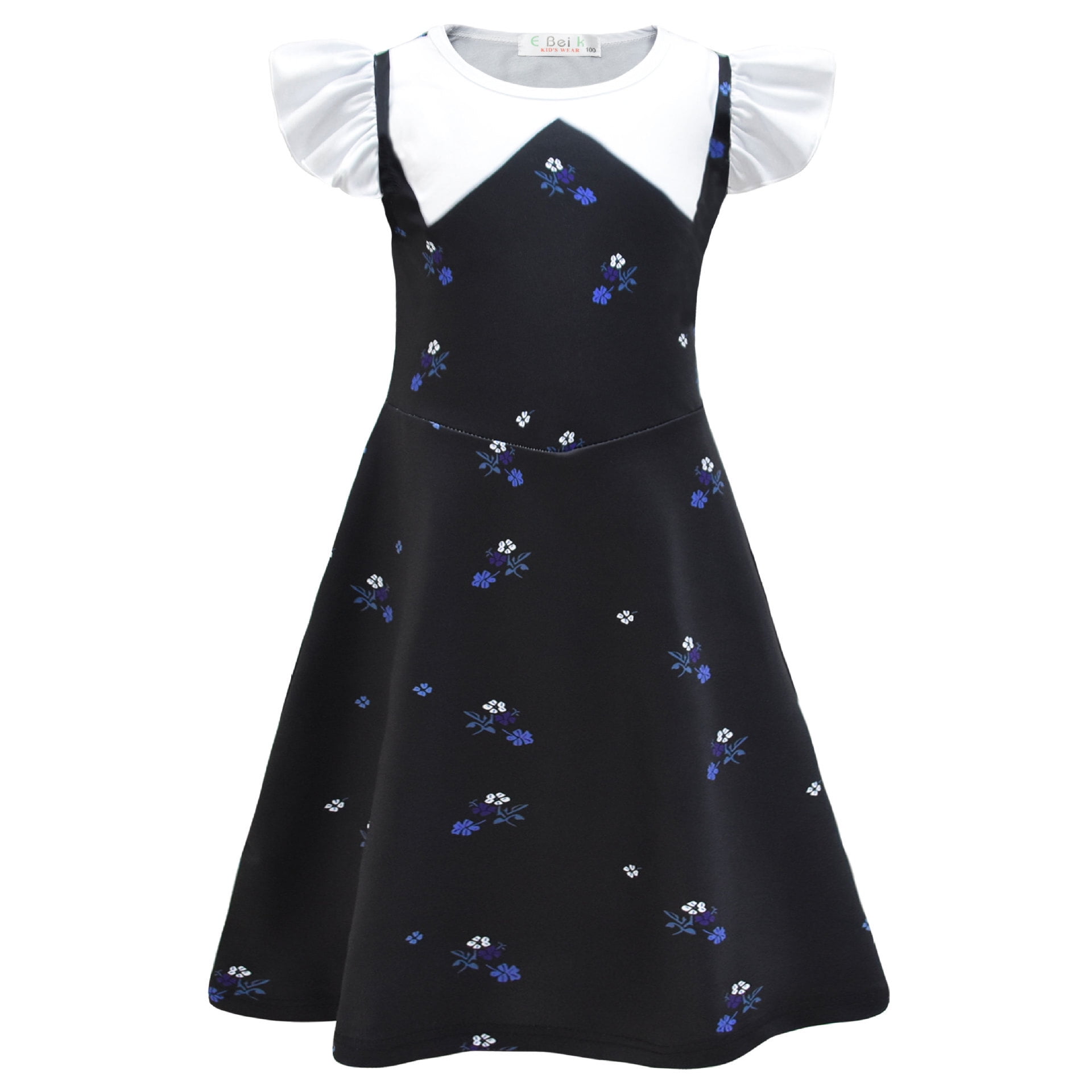 Little Girls Wednesday Black Dress Halloween Cosplay Party Costume ...