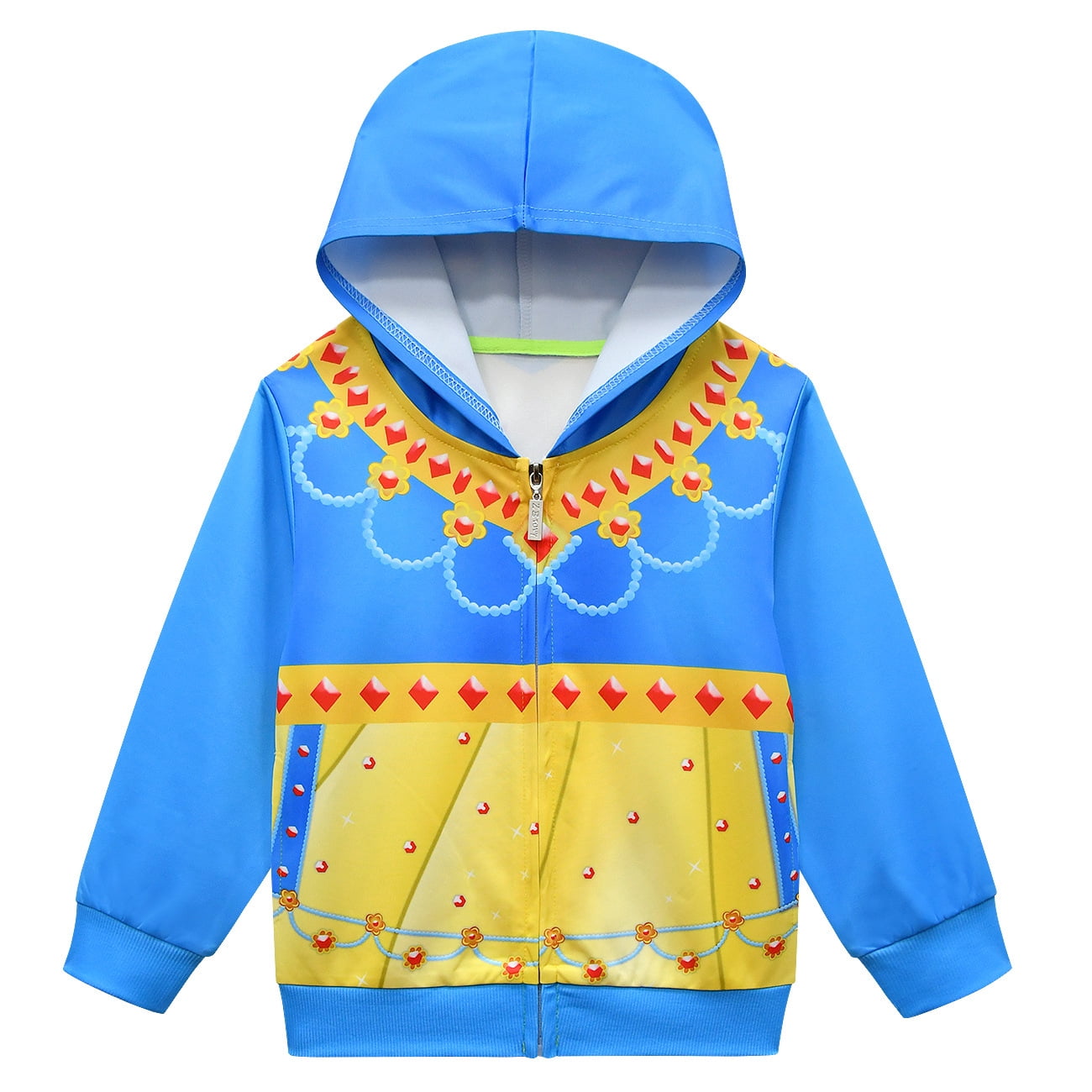 Little Girls Zip Hoodie Sweatshirt Girls Princess Cartoon Coat Jacket ...