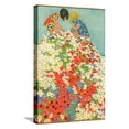 Art.com Little Girls in Field of Flowers Stretched Canvas Print Wall ...