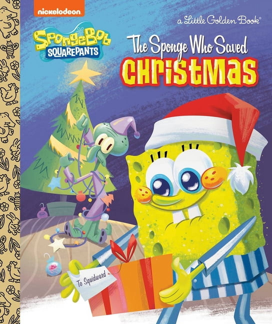 Little Golden Book The Sponge Who Saved Christmas (Spongebob ...