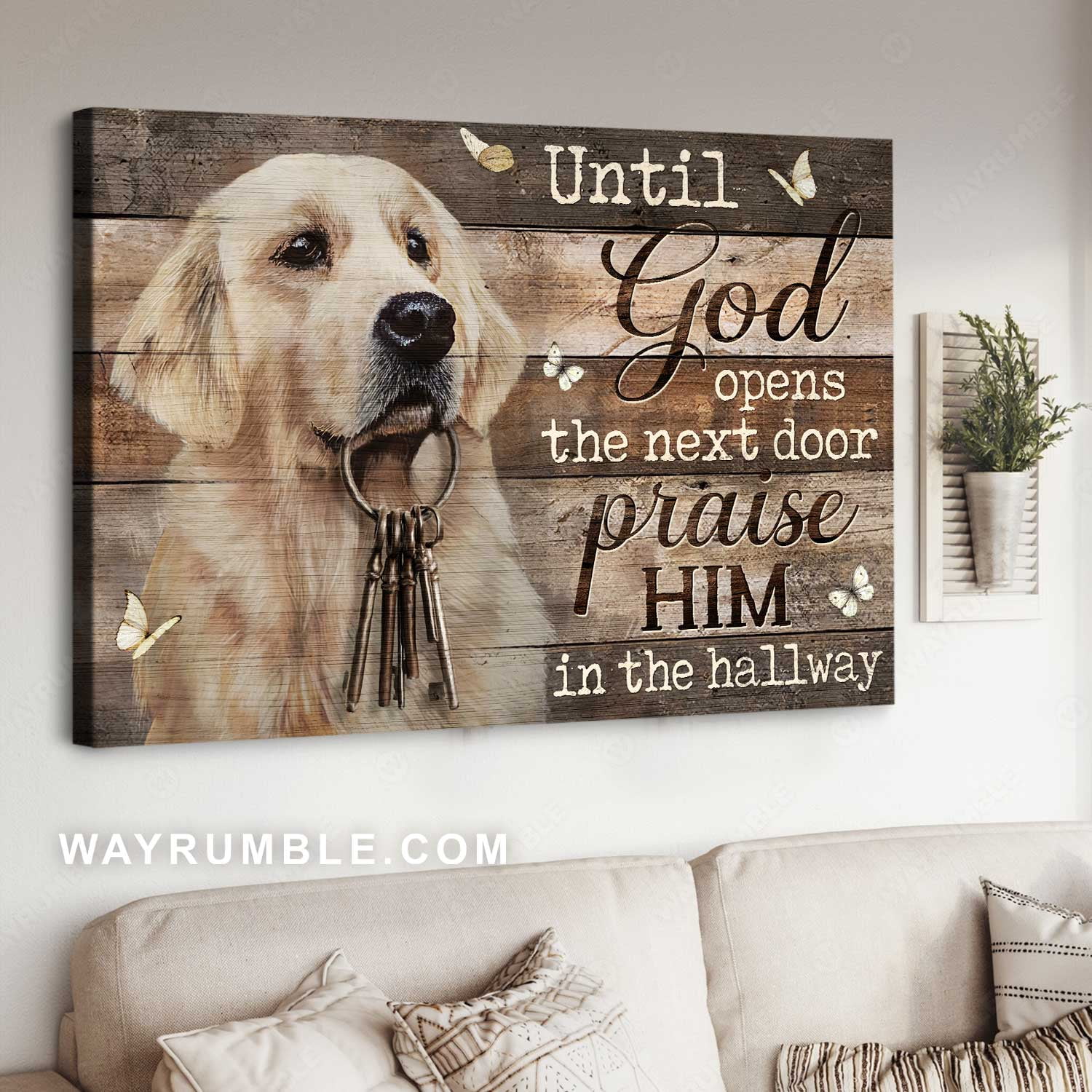 Little Golden Retriever, Golden key, Until God opens the next door ...