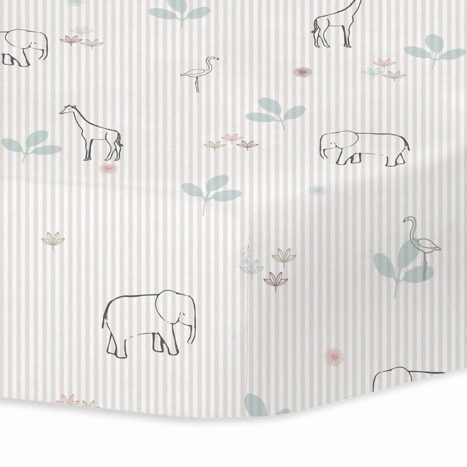 Little Grape Land 100% Cotton Fitted Crib Sheet,Garden Tour,1PK, 28"x52 ...