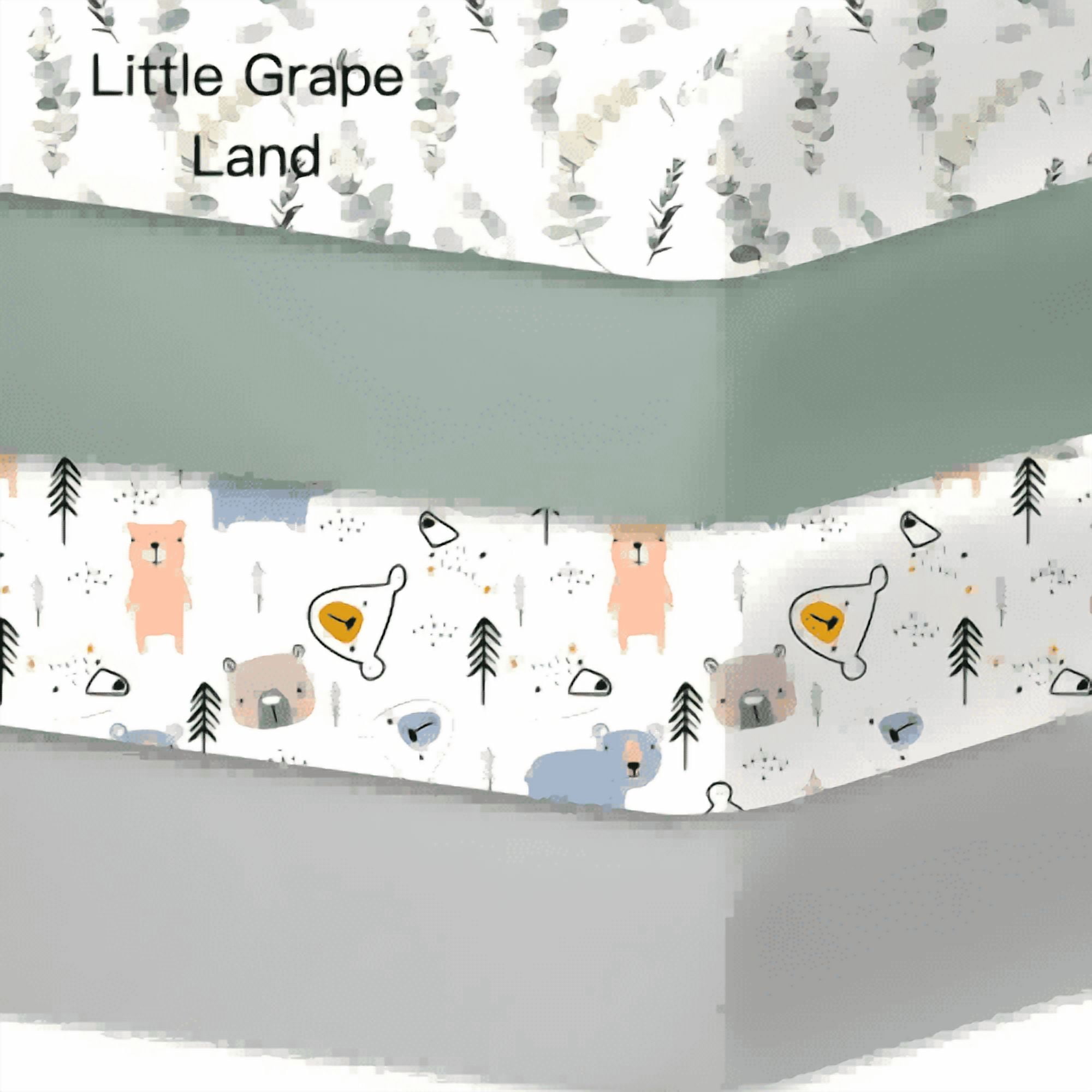 Little Grape Land Crib Sheets for Baby Boys 4 Pack, 28"x 52" Extra Soft ...