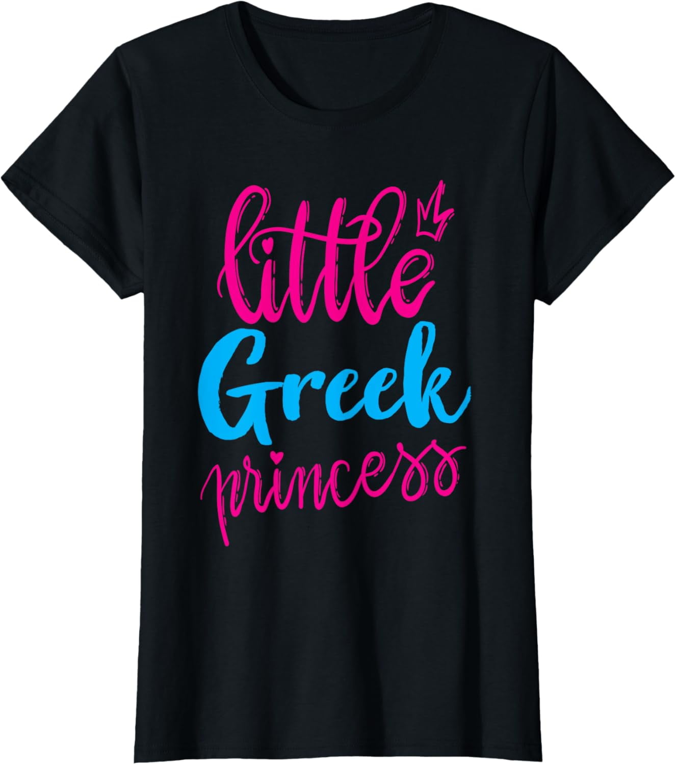 Little Greek Princess Growing Up Greek Greek American Girl T-Shirt ...