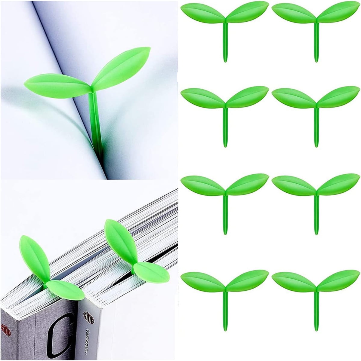 Little Green Bookmarks，Happon Silicone Grass Buds Creative Green ...