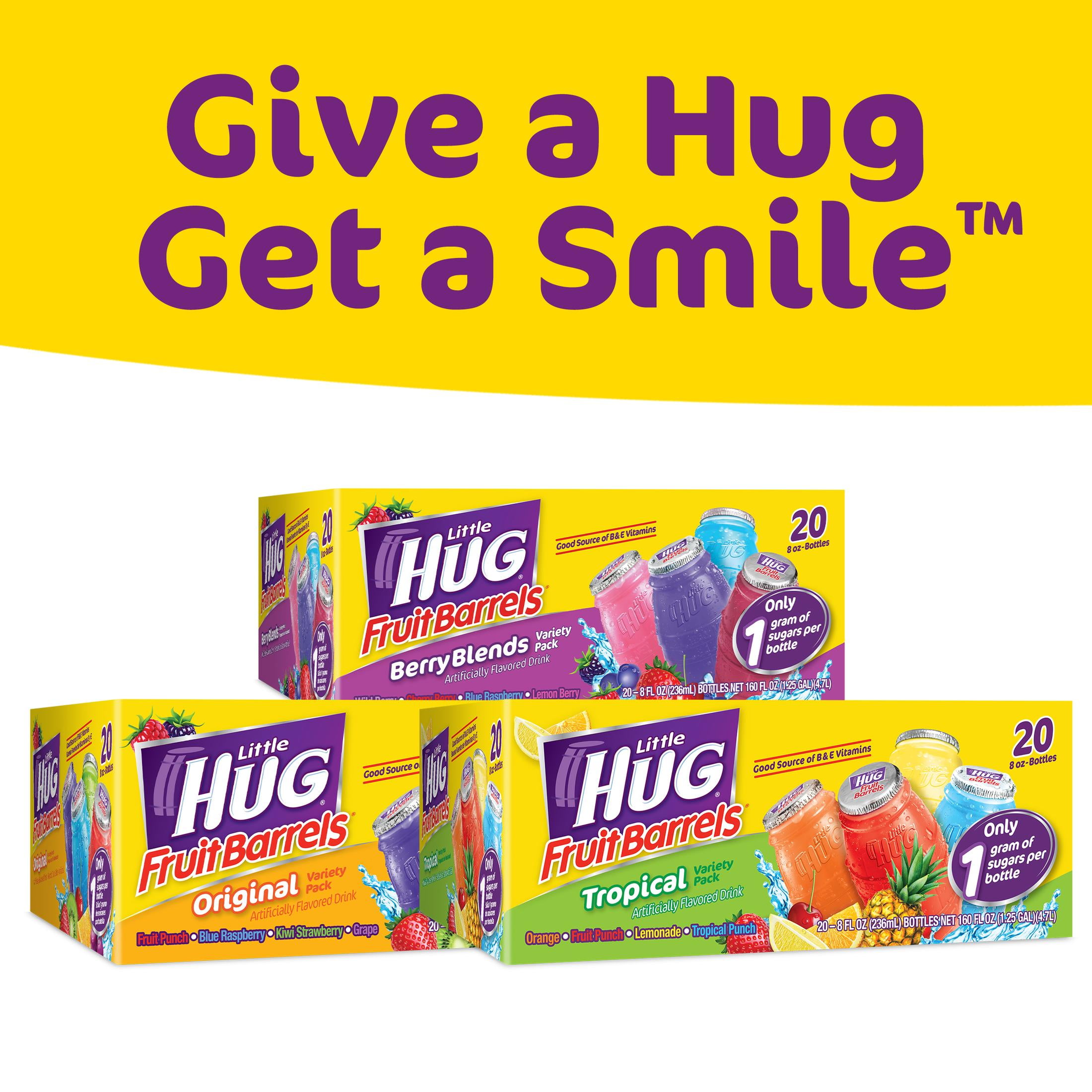 Little HUG Fruit Barrels, Original, Shelf Stable Kids Drinks Variety ...