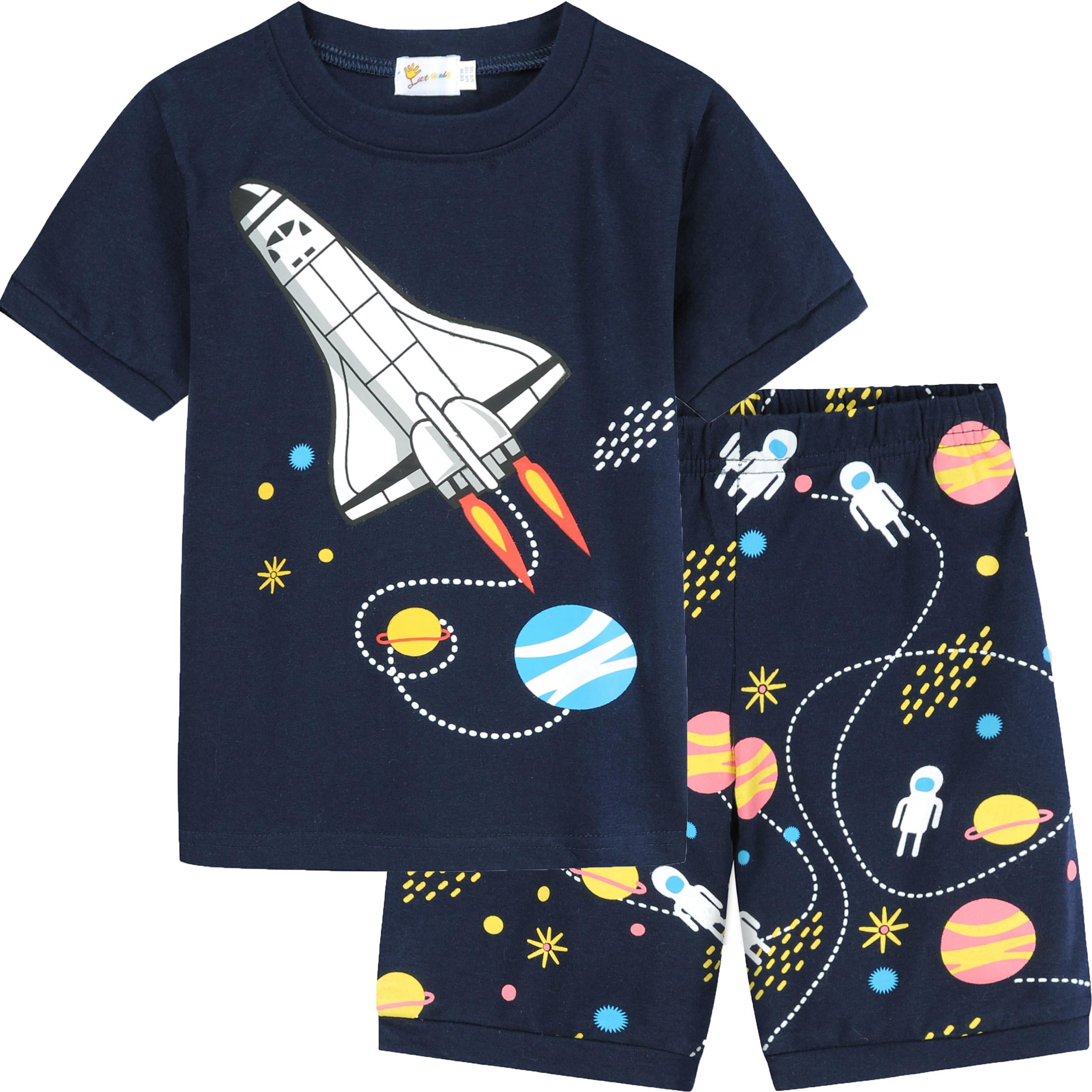 Little Hand Boys Rockets Pajamas 100% Cotton Rockets Pjs Size 6t ...