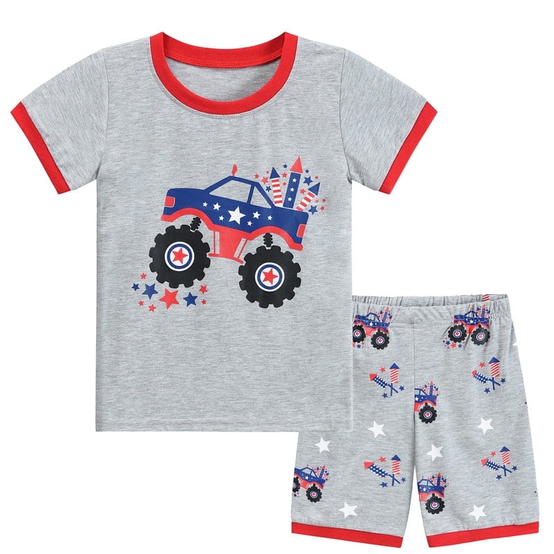 Little Hand Cotton Short Pajamas Summer Clothes Off-road vehicle ...