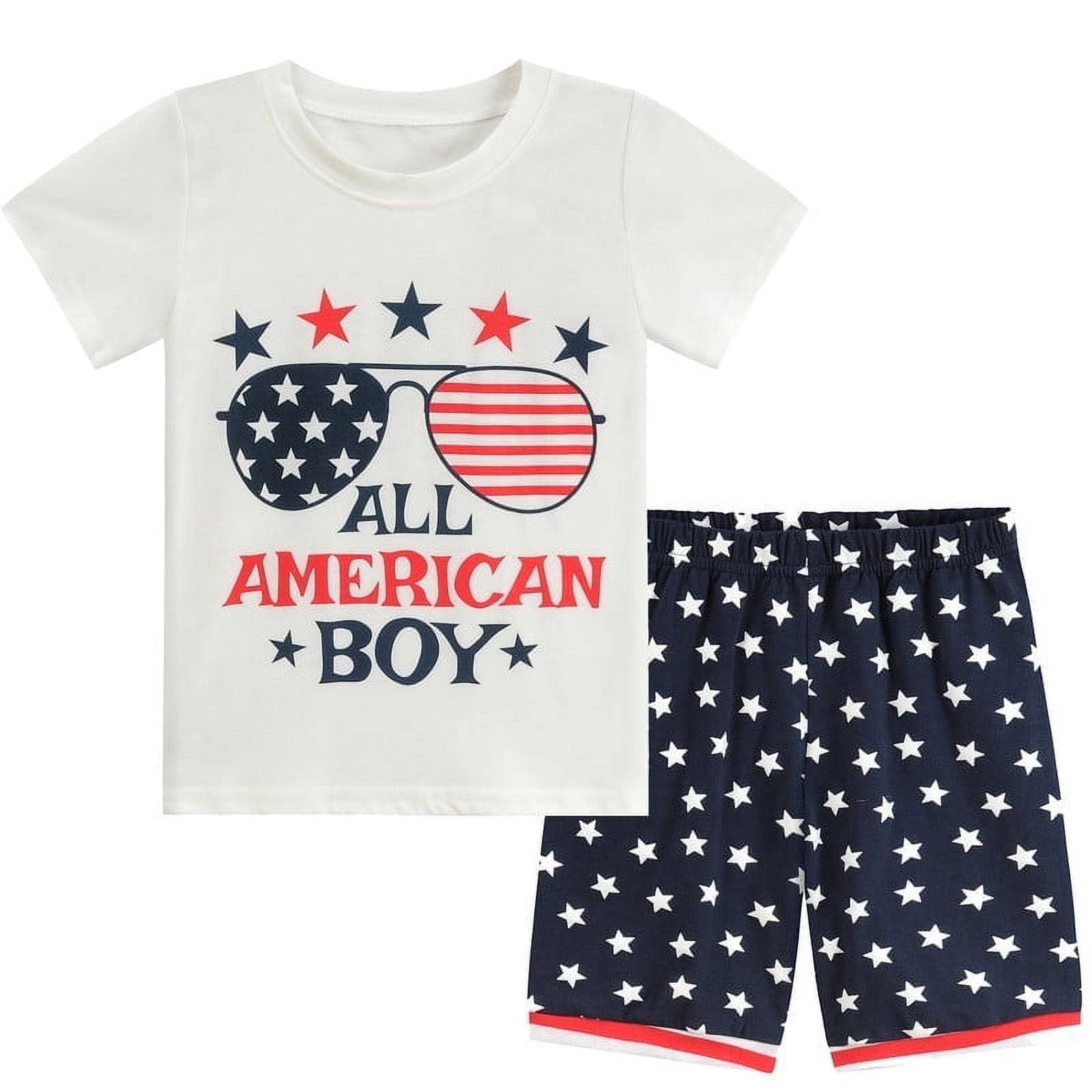 Little Hand Short Pajamas American 100% Cotton Summer Clothes ...