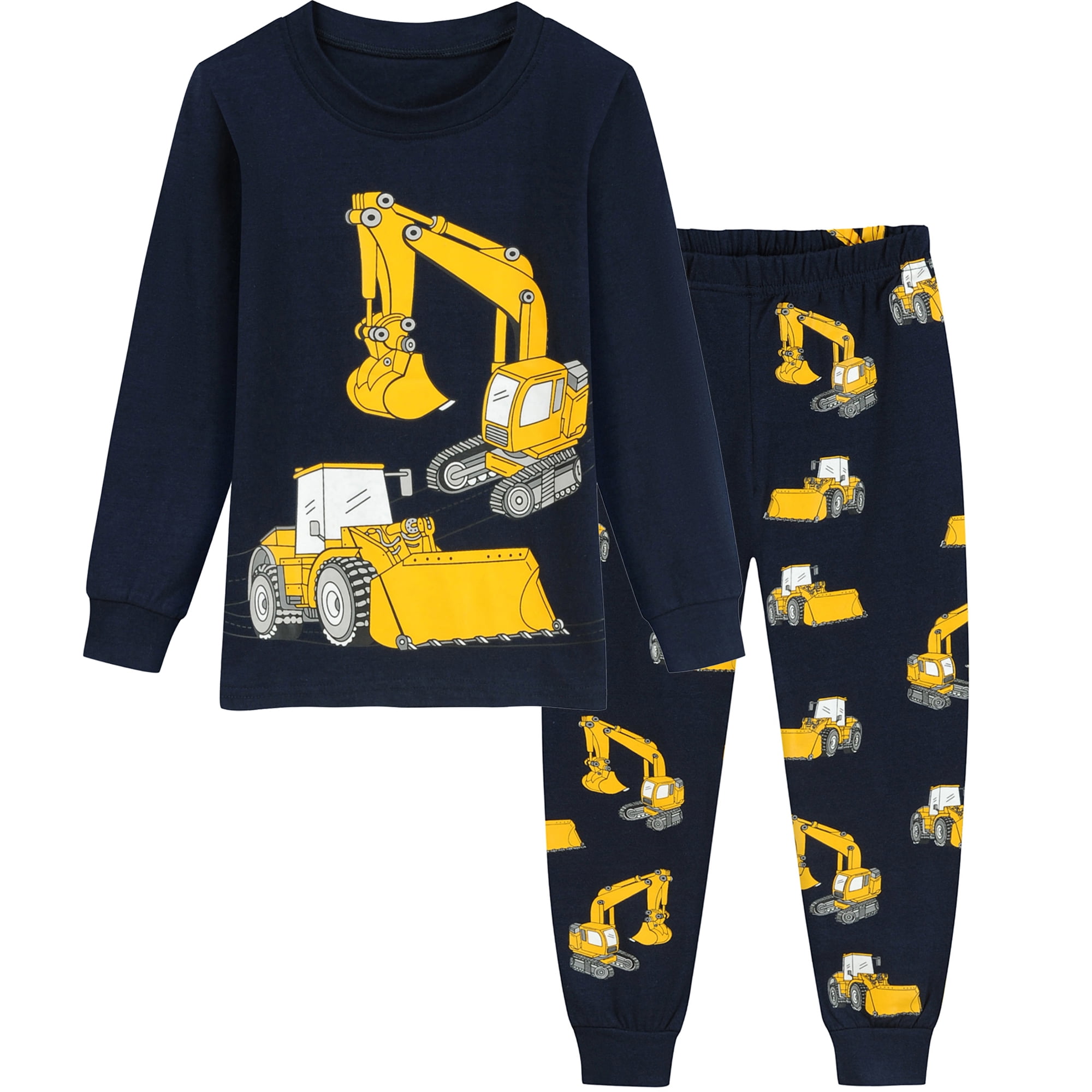 Little Hand PJS Style Set - Toddler Boy Long Pajamas, Crew Neck ...
