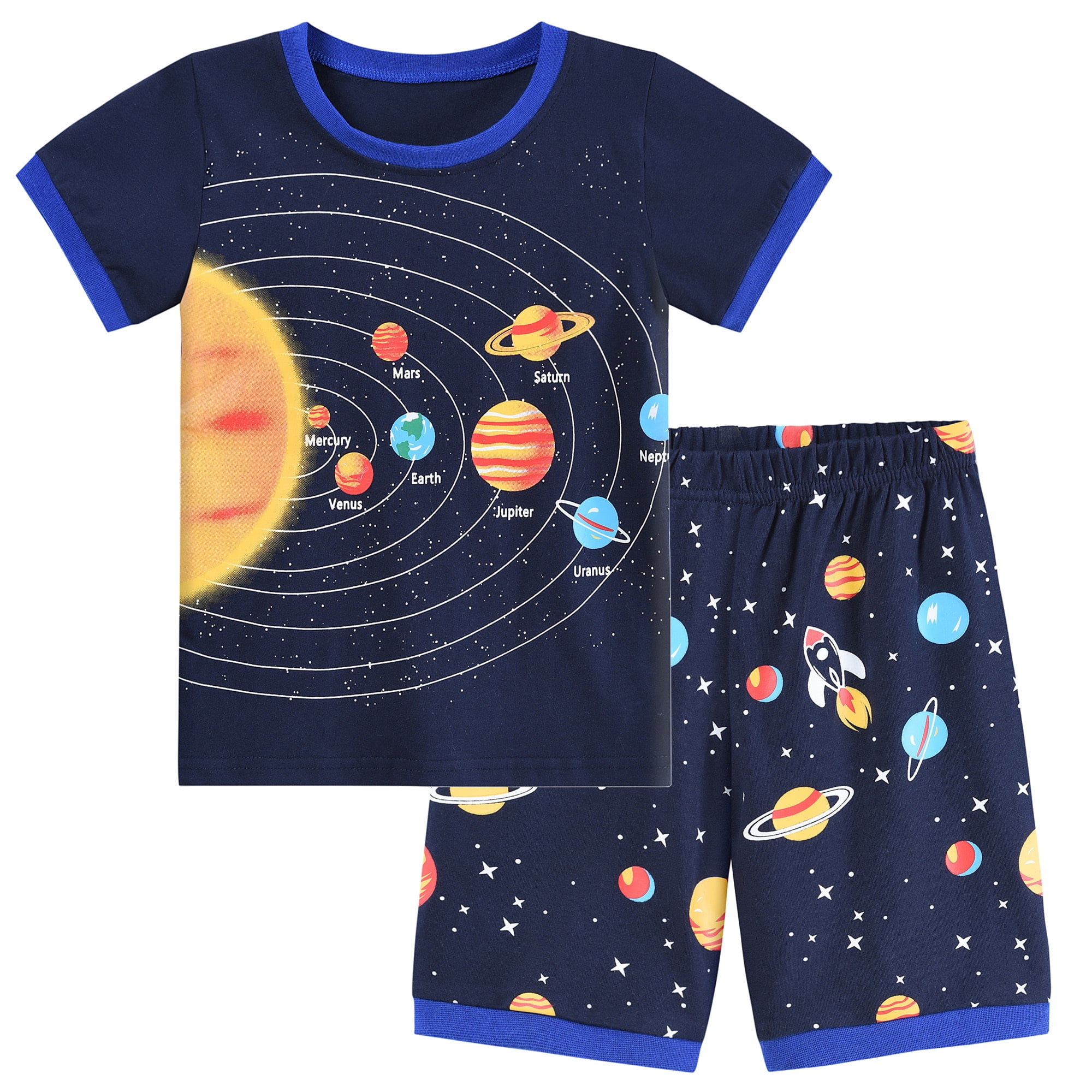 Little Hand Toddler Boy Pajamas Set Summer Kids Pjs Cotton Sleepwear 2T ...