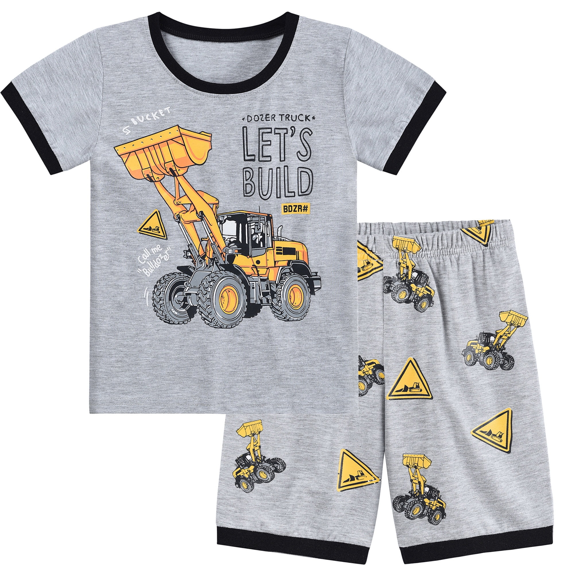 Little Hand Toddler Boy Tractor Pajama Set Cotton Sleepwear Truck Pjs ...