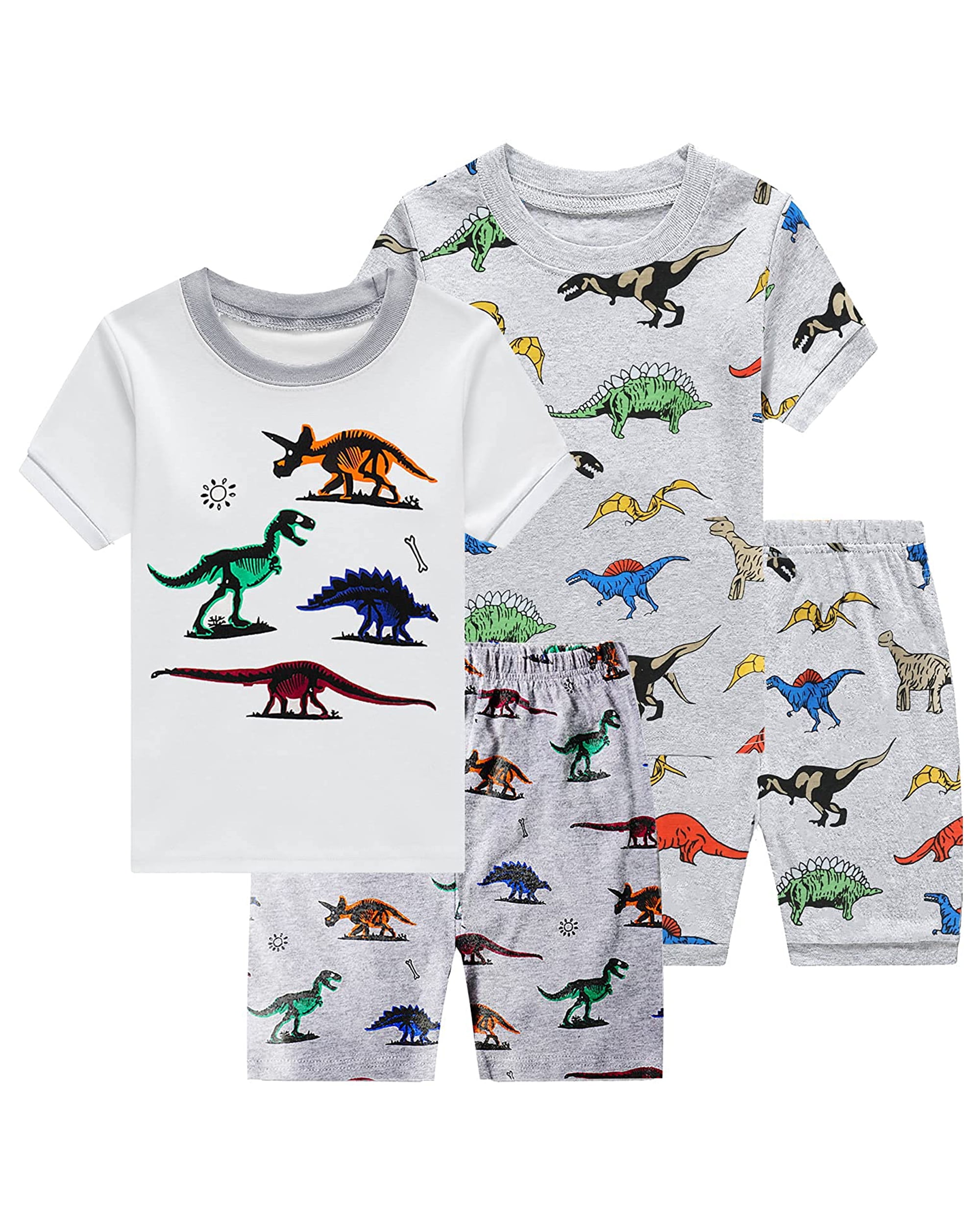 FEDPOP Toddler Boys 2 Piece Short Pajamas Summer Pajama for Boy 3T ...