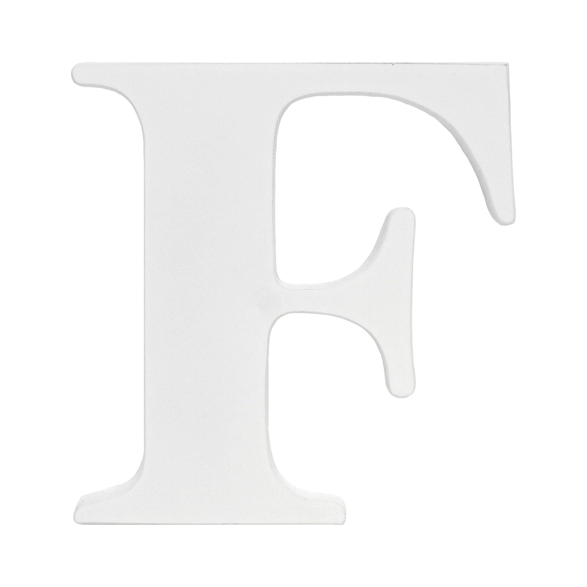 Little Haven 8" Wood Letter - White Capital Letter F - Walmart.com