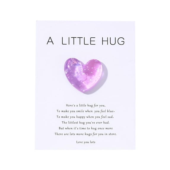 Little Heart Pocket Hug Token Greeting Card Keepsake For Family Friend ...
