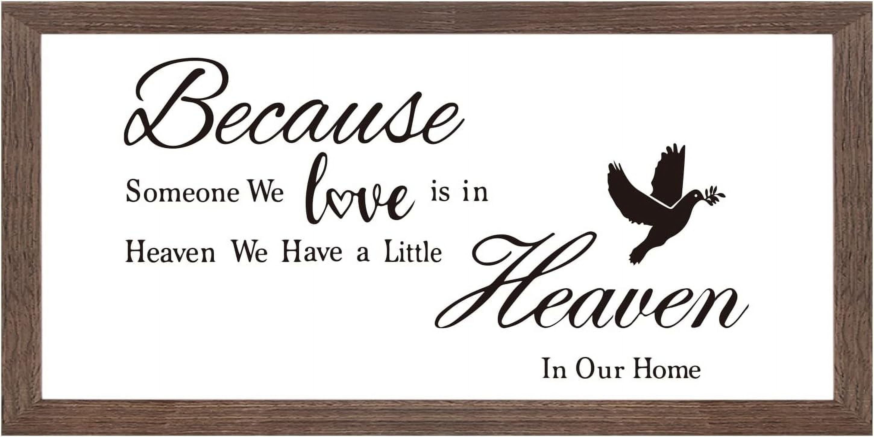 We Have a Little Heaven In Our Home Art Sign Solid Wood Framed Block ...