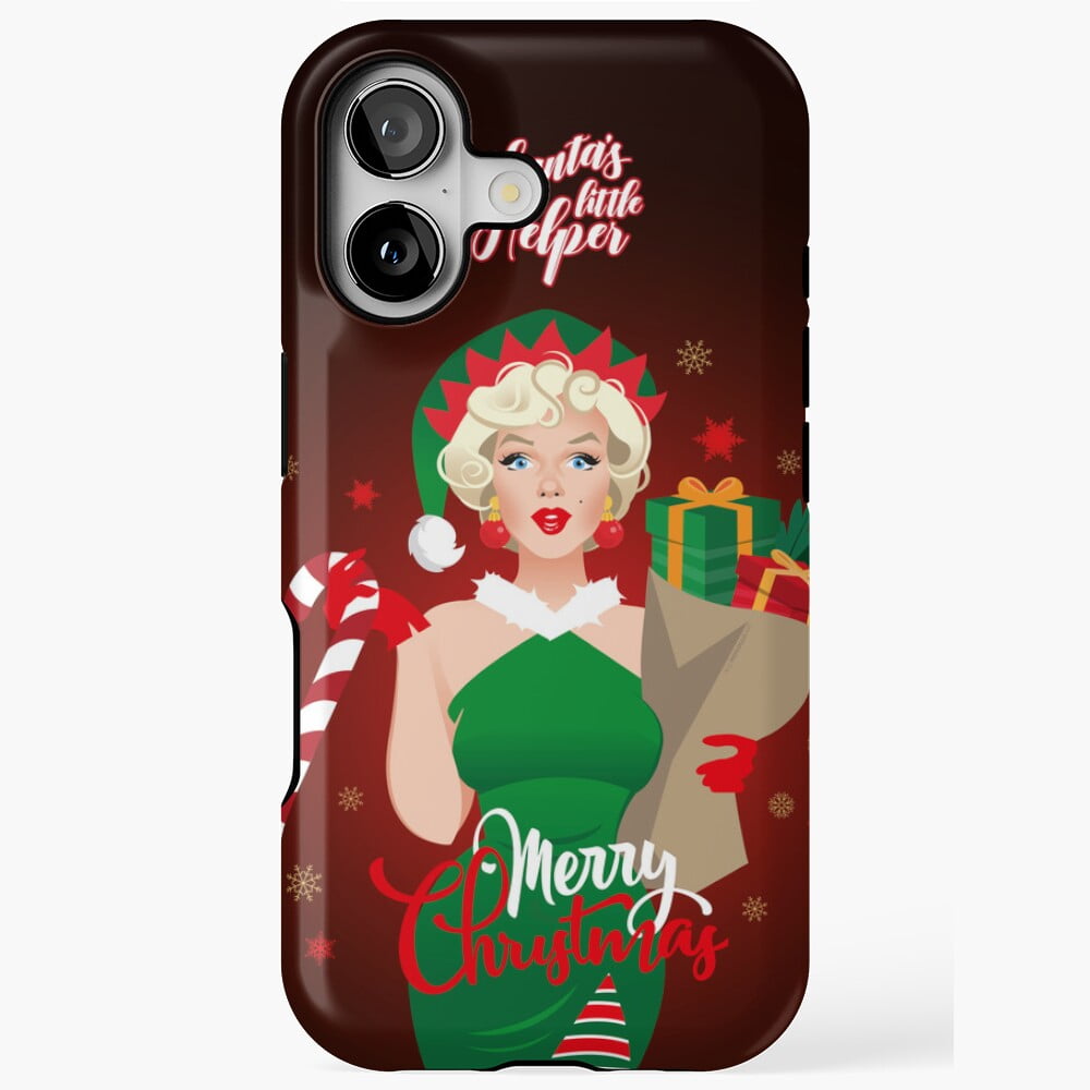 Little Helper Cute Holiday Festive Scene with iPhone 17 through 11 Pro ...