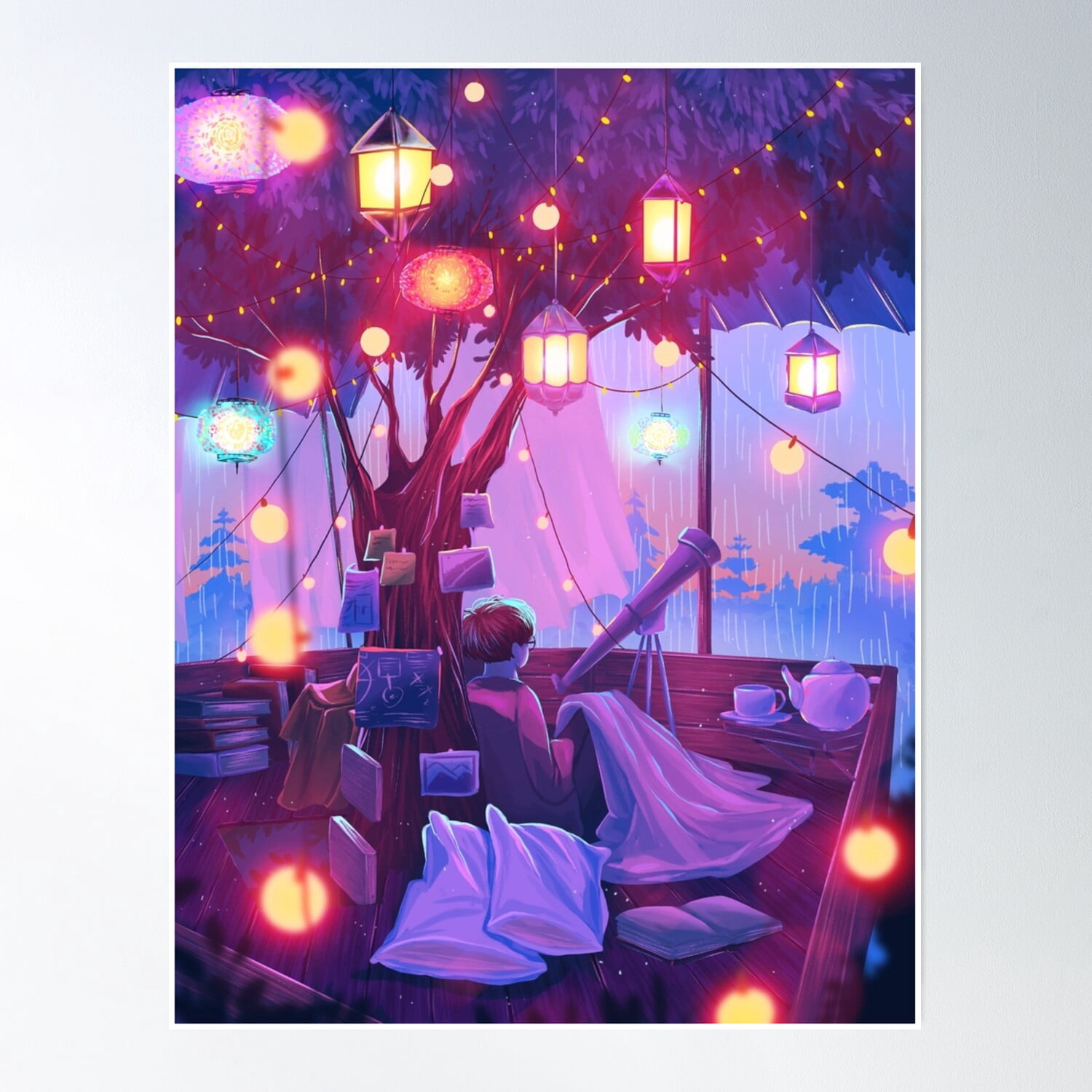 Little Hideout Poster Wall Art, Modern Wall Decor, 12x18 UNFRAMED ...