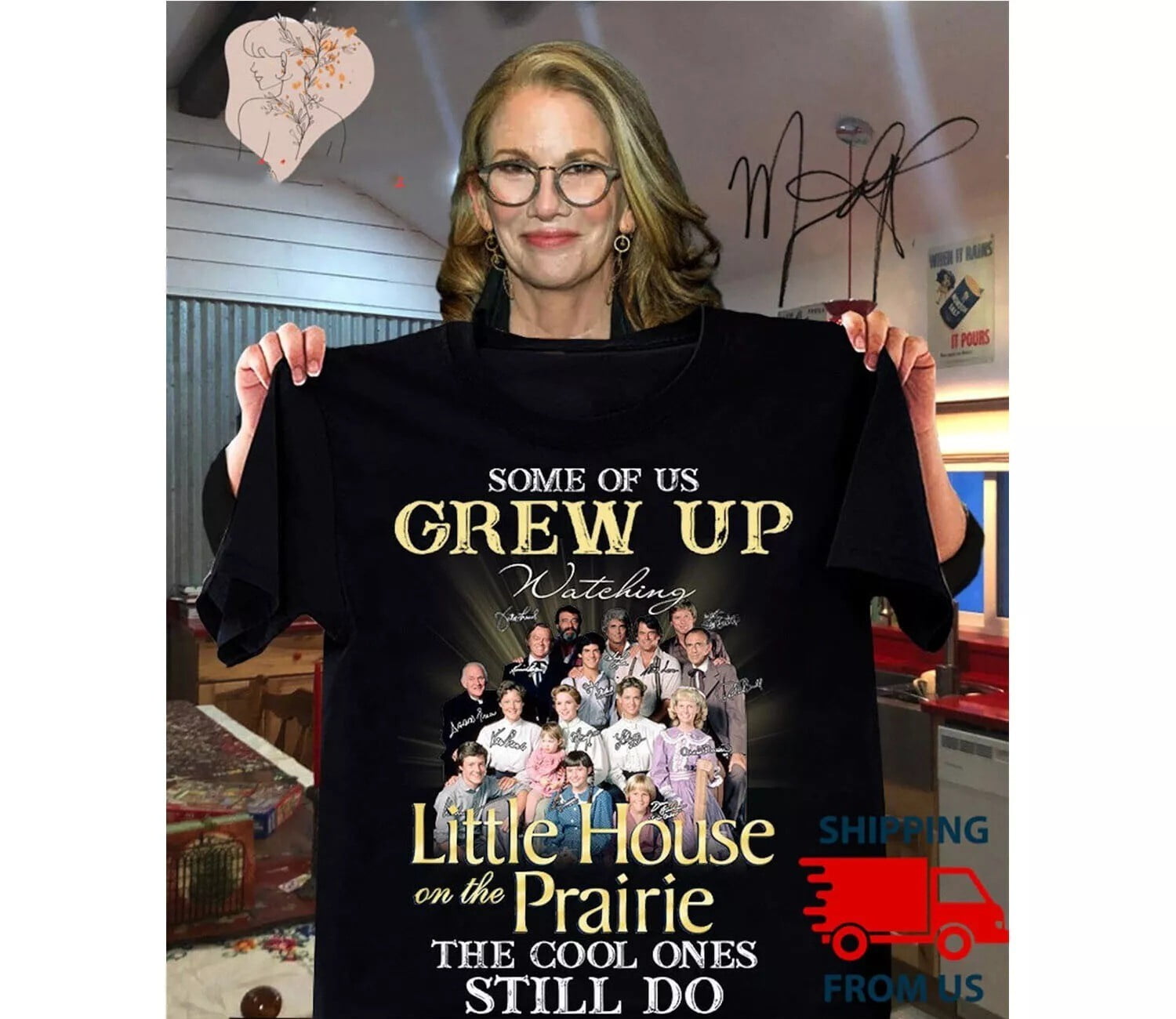 Little House On The Prairie 50 Years 1974 2024 Signatures T Shirt ...