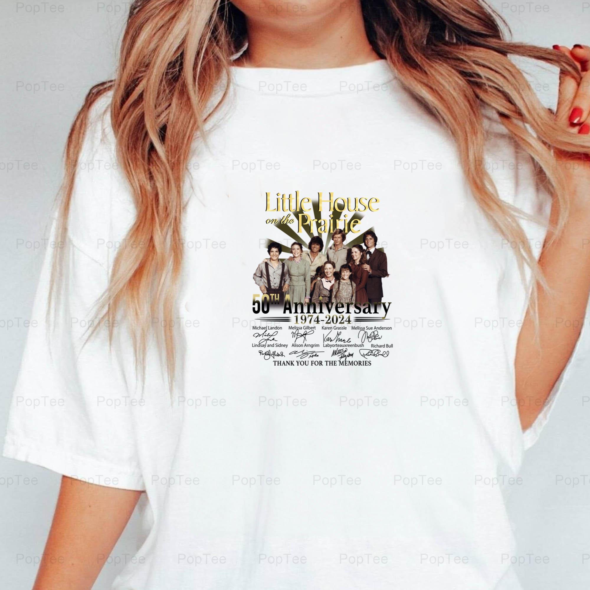 Little House On The Prairie 50th Anniversary TV Show Cast T-Shirt ...