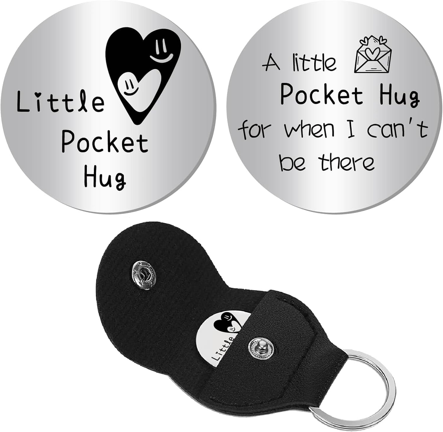 A Little Hug Token Long Distance Social Relationship Keepsake Stainless ...
