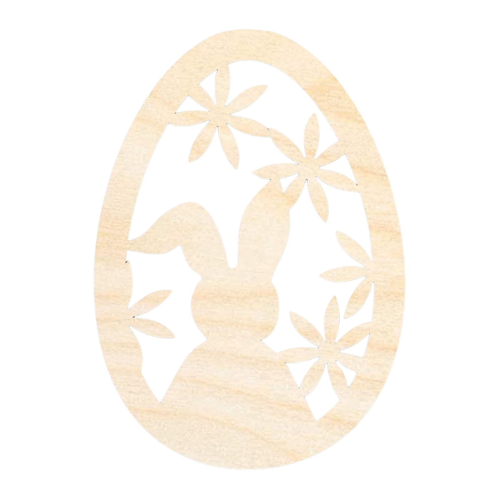 Little Inventory Easter En Craft Sign En Bunny Unfinished Wood Chip DIY ...