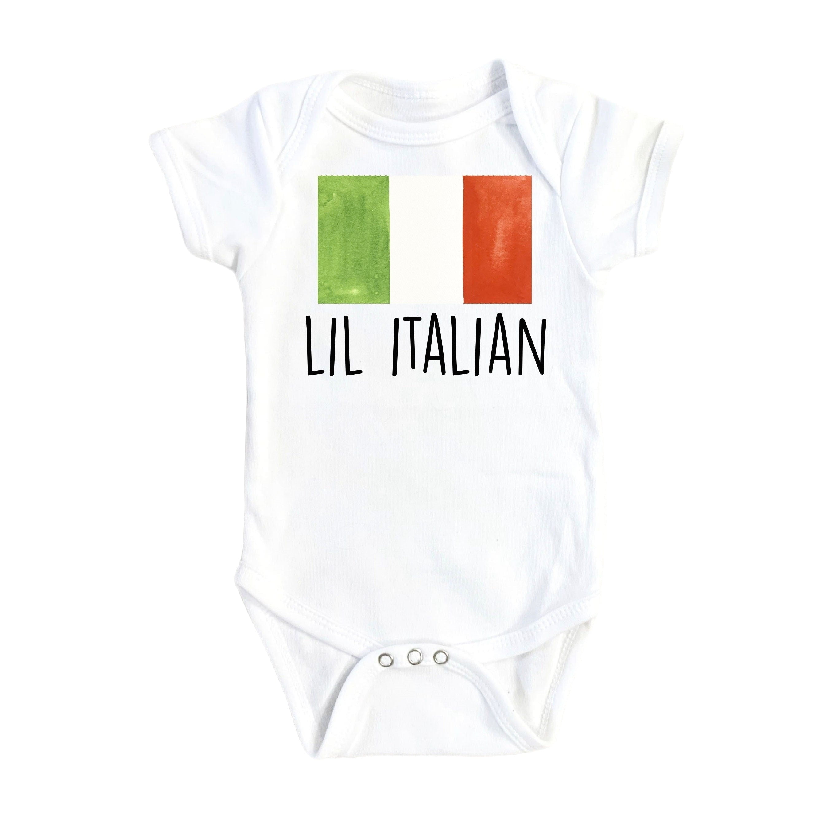 Little Italian Flag - Baby Boy Girl Clothes Infant Bodysuit Funny Cute ...