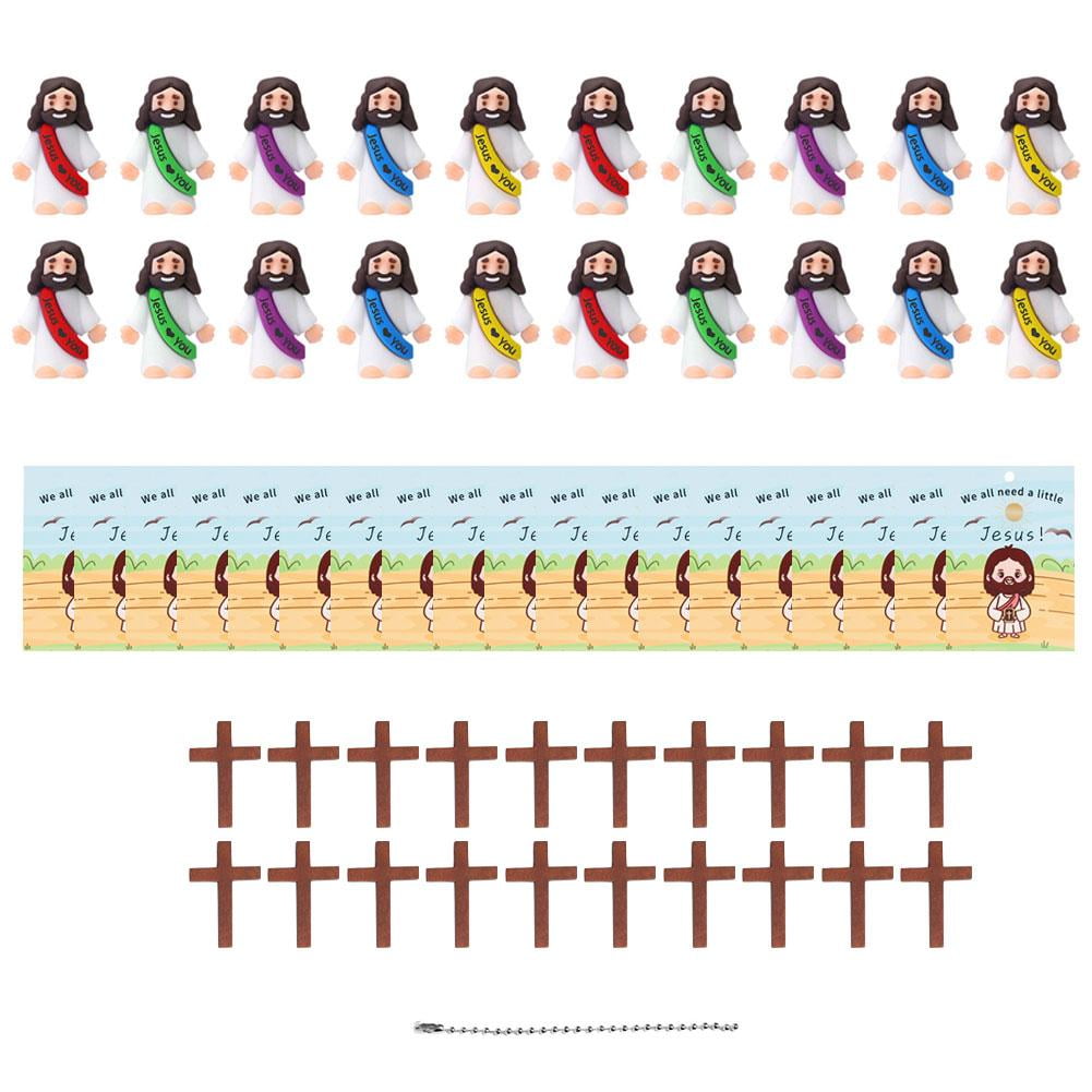 Little #Jesus# Figures with Cards, Cross and #Jesus# Mini Figurines, # ...
