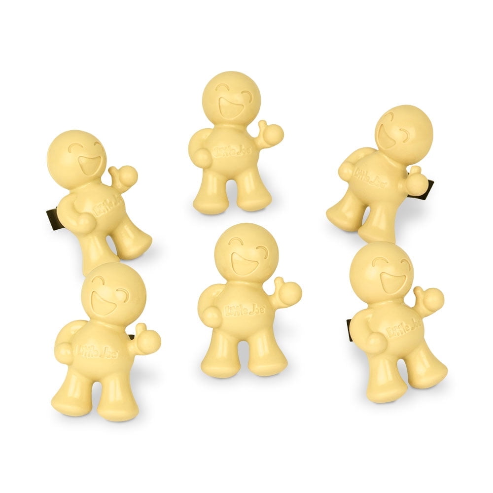 Little Joe 96402-6PK Vanilla Scent, Car Air Freshener, Clips to A/C Air Vent, Alcohol-Free ...