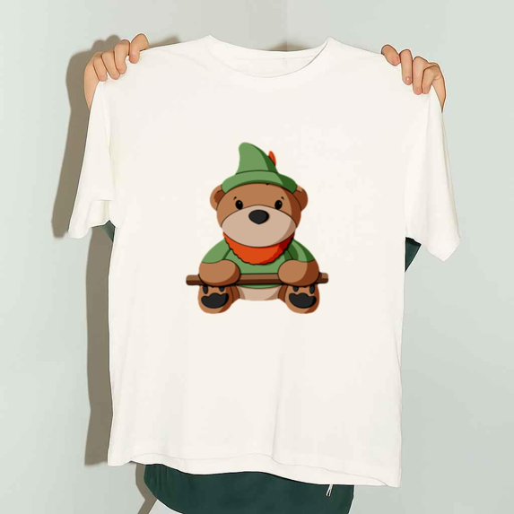 Little John Teddy Bear Funny Robin Hood Friend Fun Unisex T-Shirt up to ...