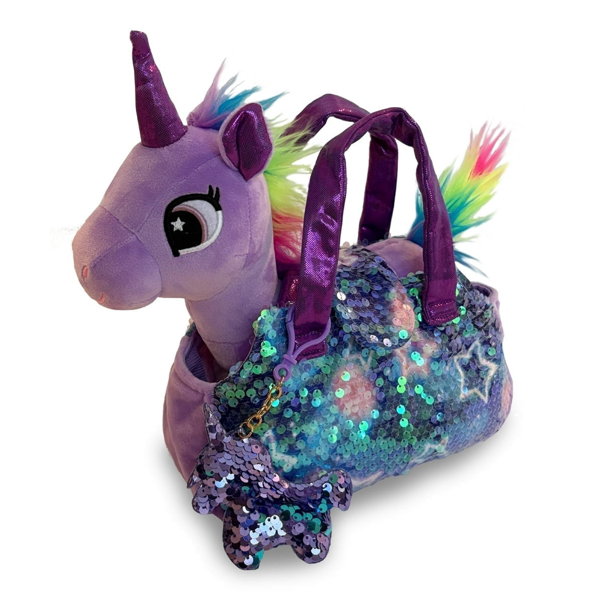 Little Jupiter Pet Plush Set with Bag - Light Purple - Walmart.com