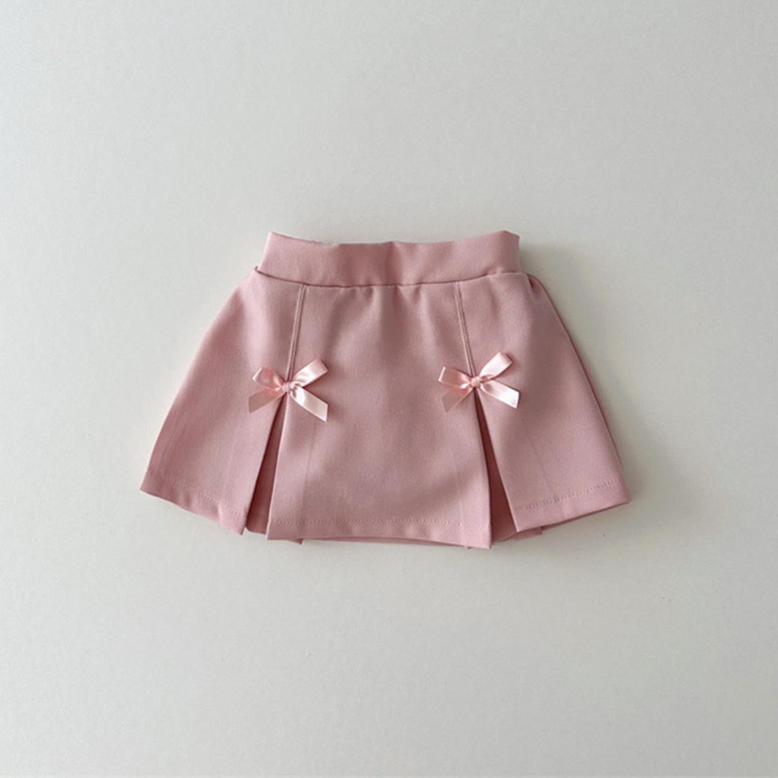 Little Kid Baby Girl Skorts Cotton Skirt for Dance Birthday in Solid ...