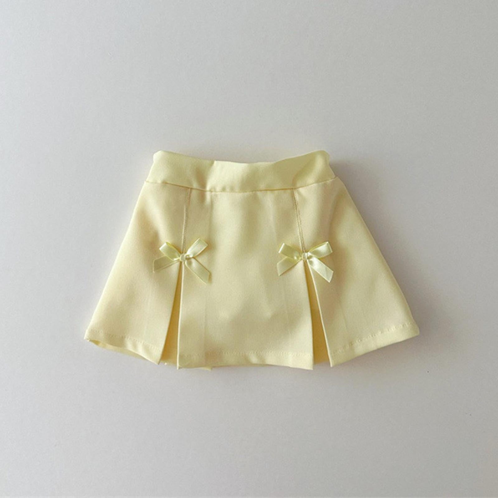 gljltg Girls Pleated Skirt Kids Tennis Elastic Waist Plaid Skirt Child ...