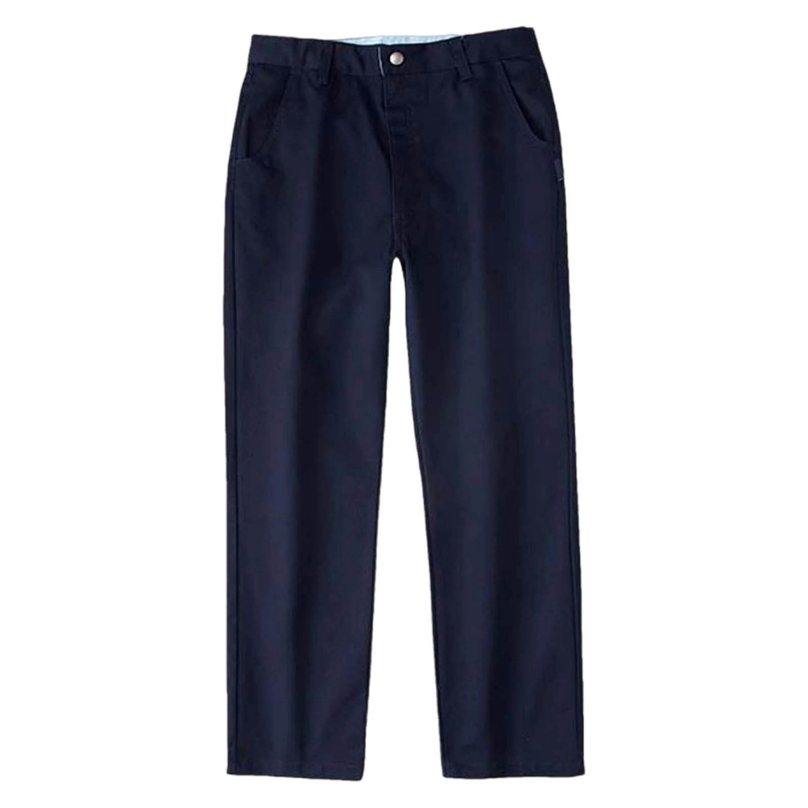 Little Kid Boys Girls School Uniform Pants Kids Dress Slacks Pants ...