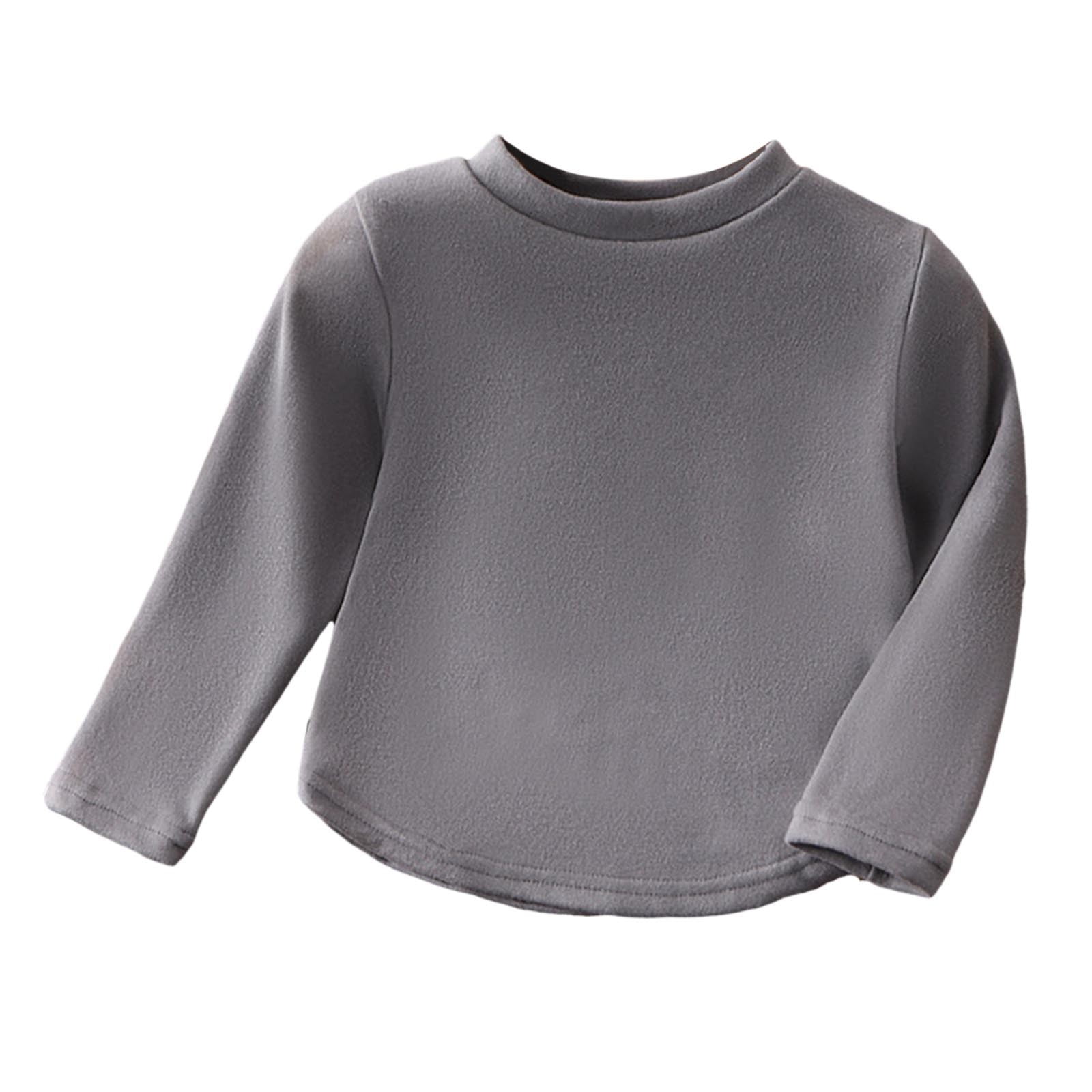 Little Kid Children's Undershirt New Boys Handsome Crew Neck Shirt Long ...