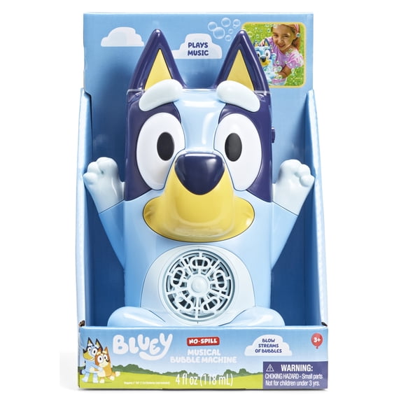 Little Kid Inc. Bluey No Spill Musical Bubble Machine - Walmart.com