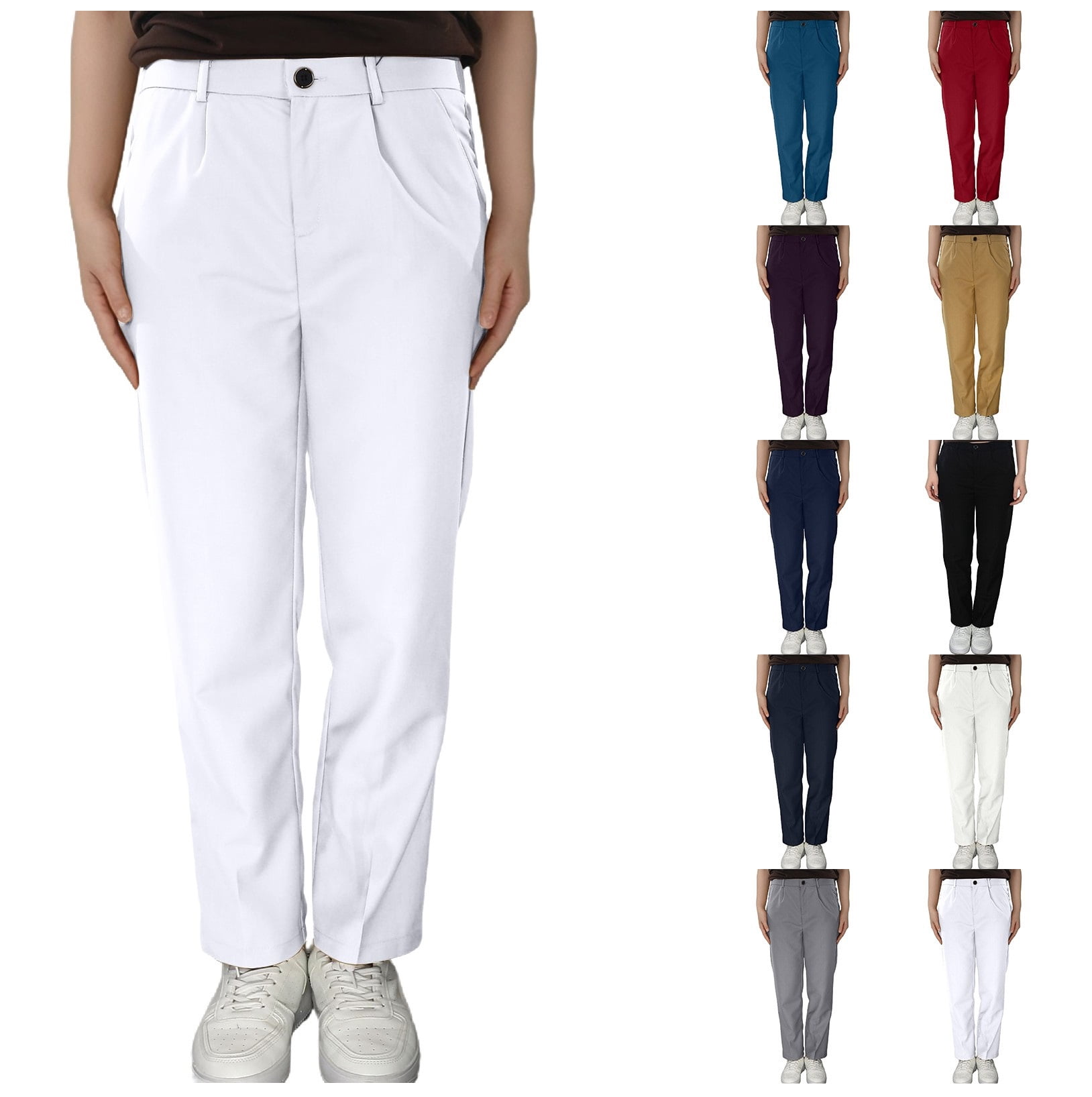 Little Kid Kid School Uniform Dress Pants Relaxed Fit Stretch School ...