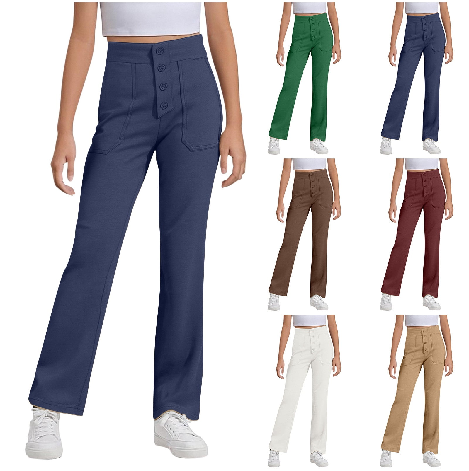 Little Kid Kid' School Uniform Interlock Leg Jegging, Elasticized ...