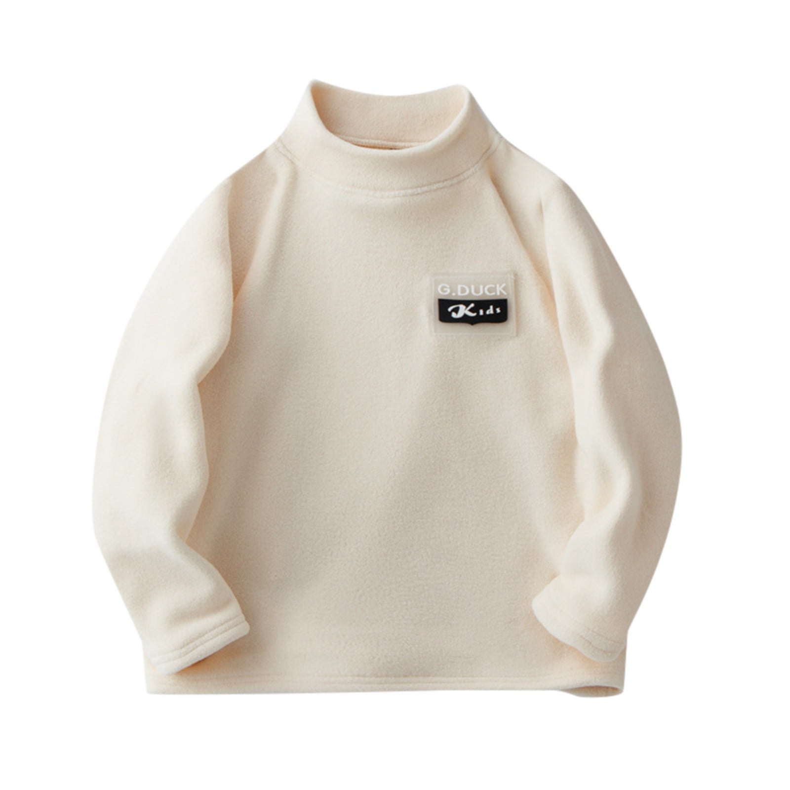 Little Kid Kids Boys Girls Shirts Turtleneck Soft Tops Unisex Baselayer Long Sleeve T Shirts Top ...